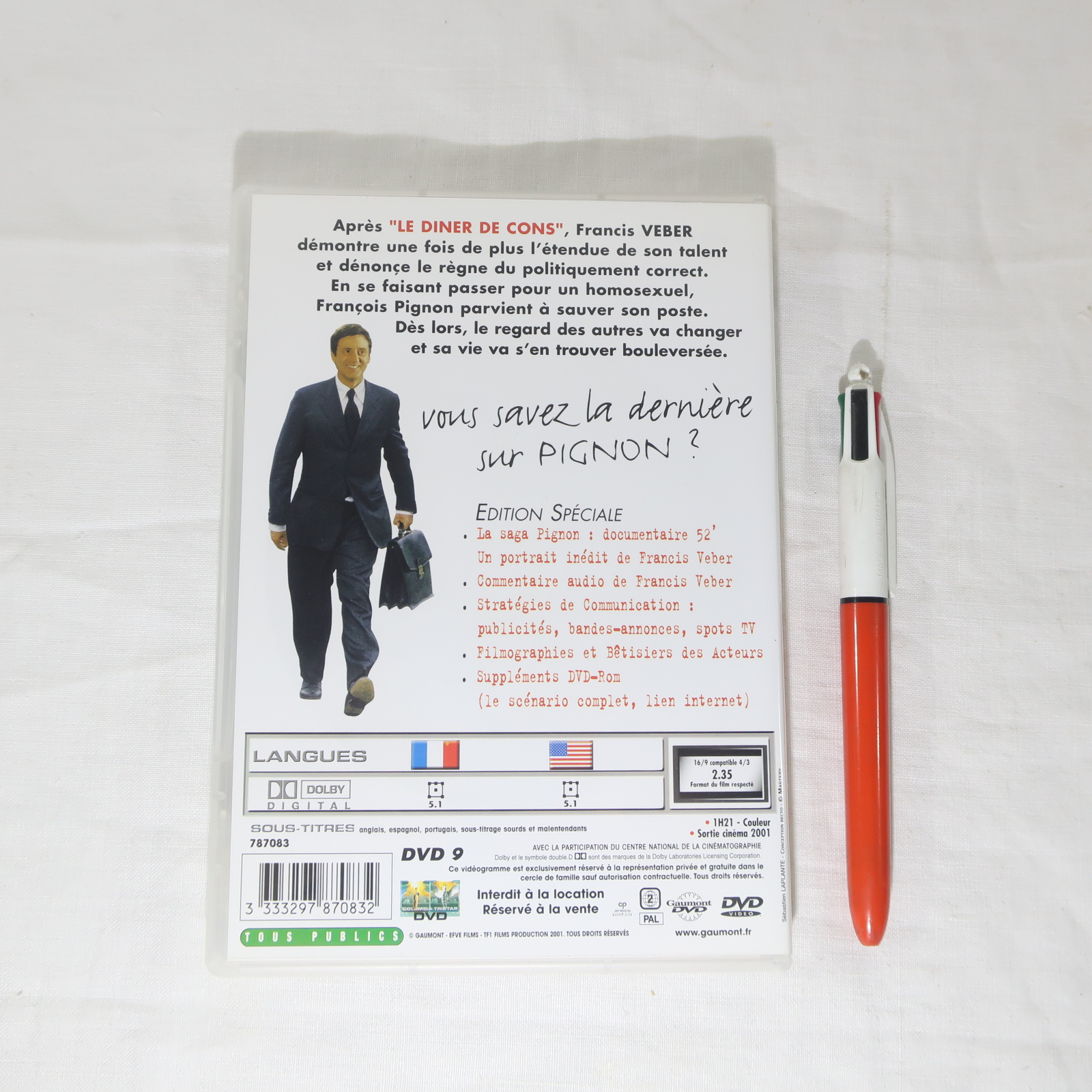 🎲 DVD " Le Placard " de Francis Veber avec Daniel Auteuil , Gérard ...