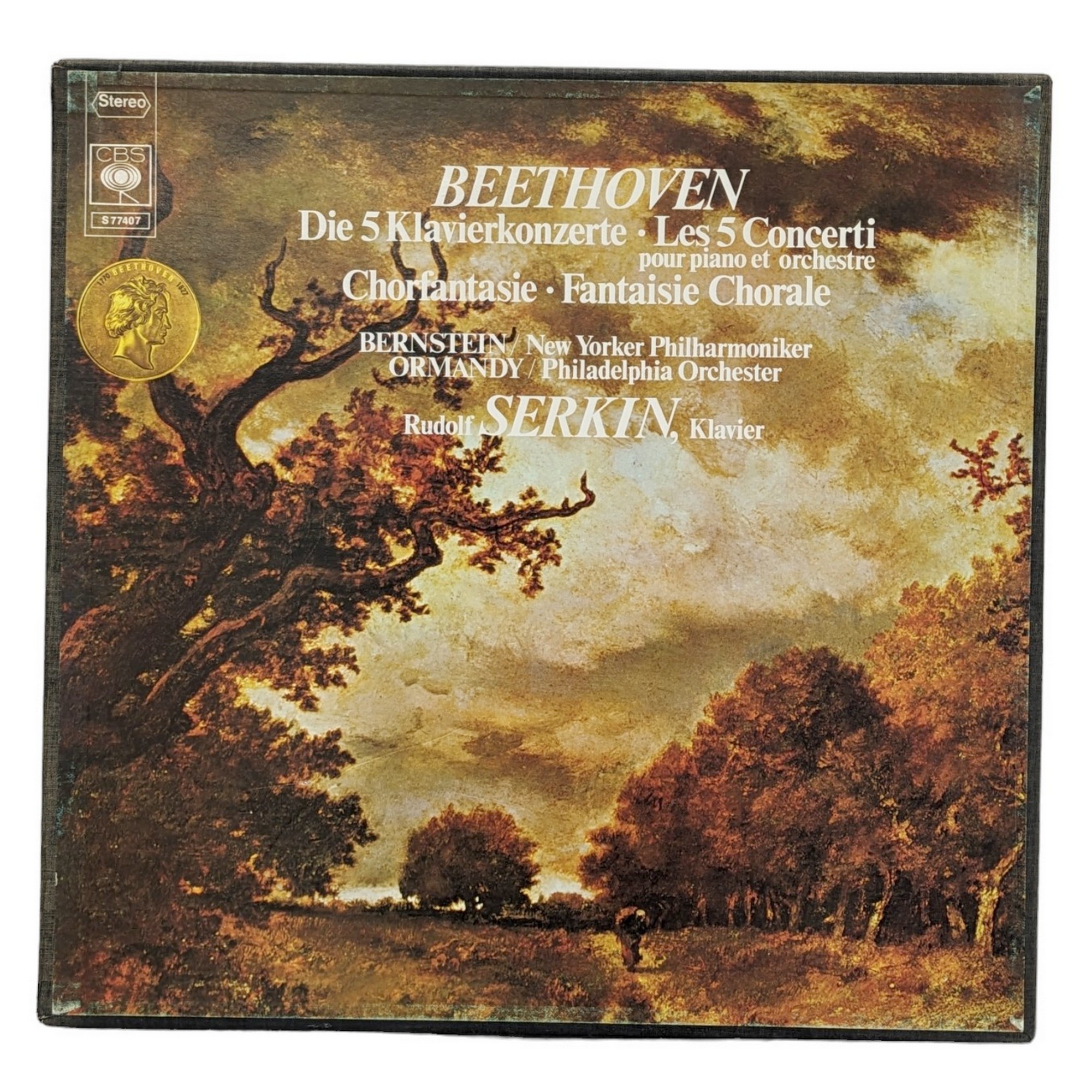 🎲 Coffrets 4 disques vinyles 33 Tours Beethoven Les 5 concerti pour piano et orchestre Bernstein ...