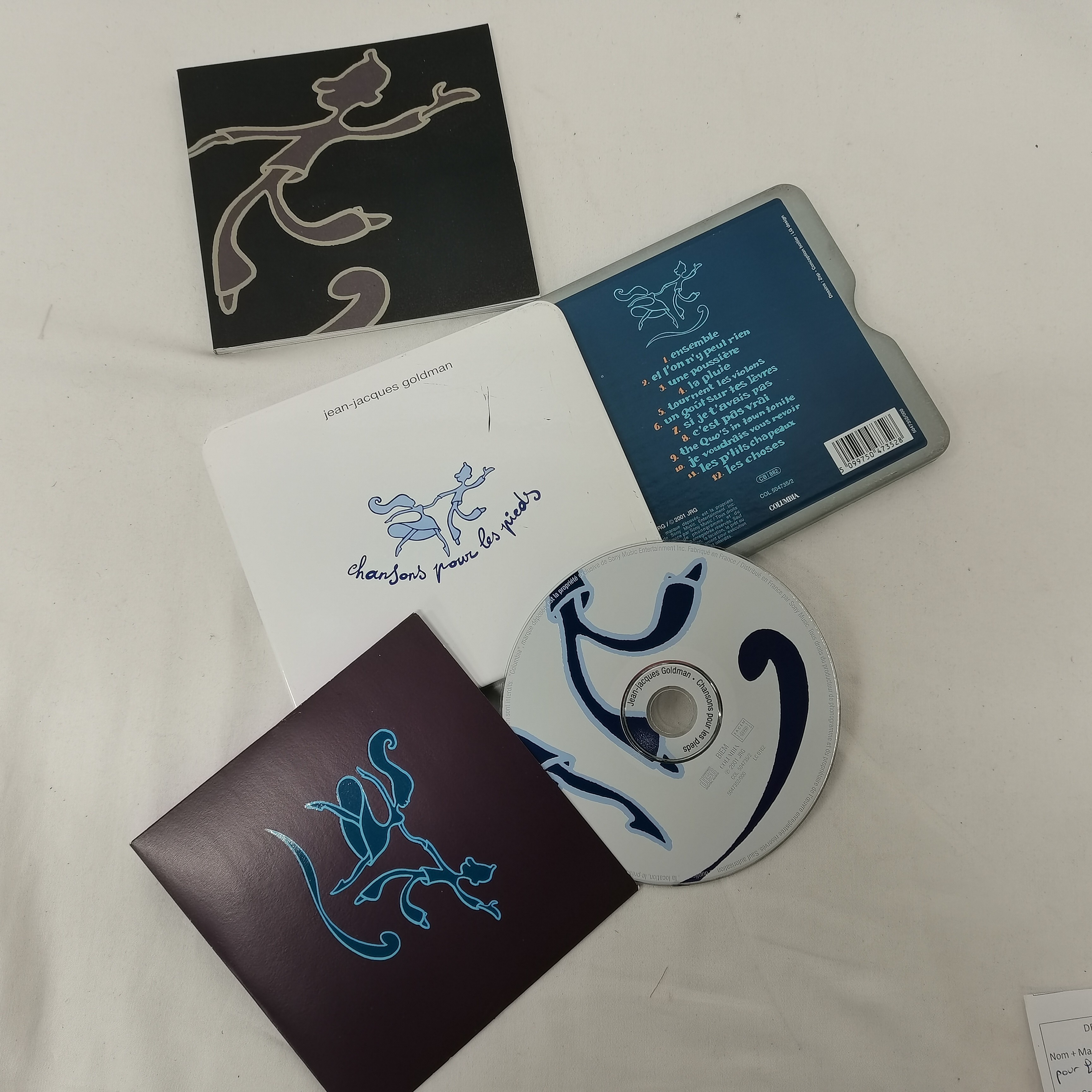 Coffret chansons pour les pieds de Jean Jacques Goldman livret + CD ...
