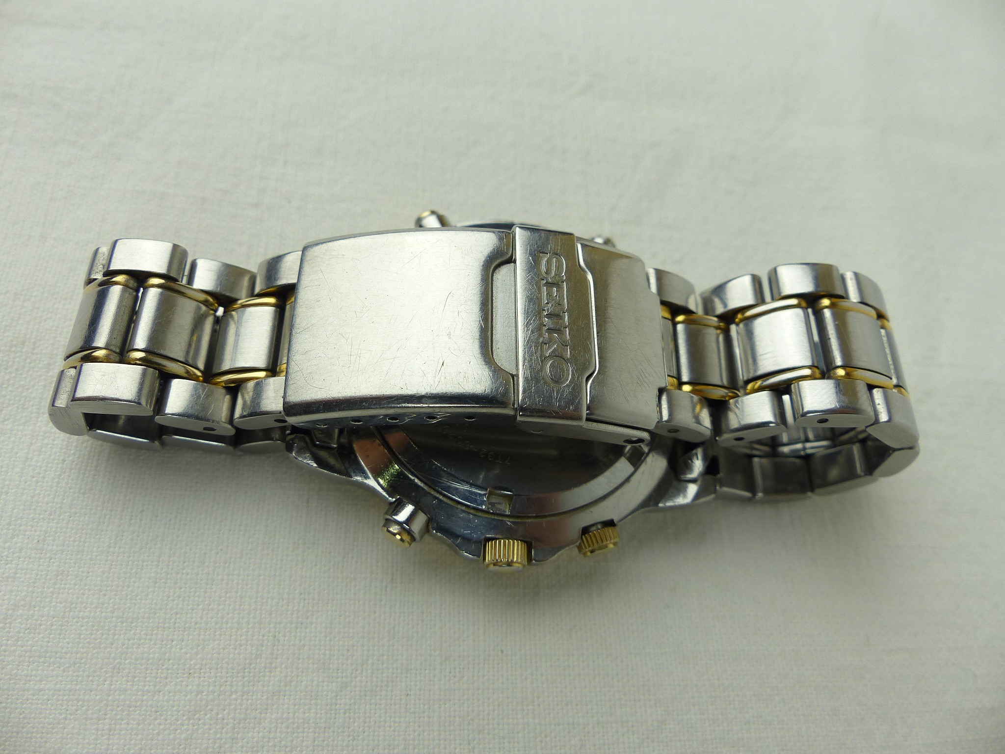 Rare montre SEIKO 7T32-6C20 Ao Vintage - Label Emmaüs