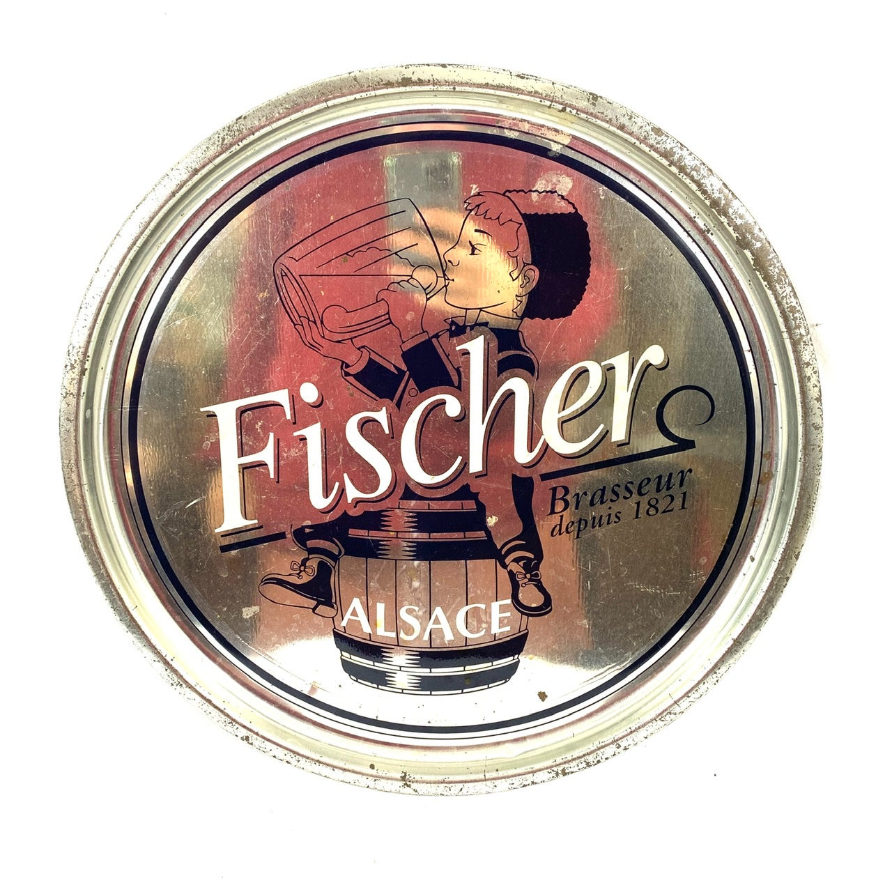 Plateau de bar, service, bière - Fischer - Brasseur depuis 1821 ...