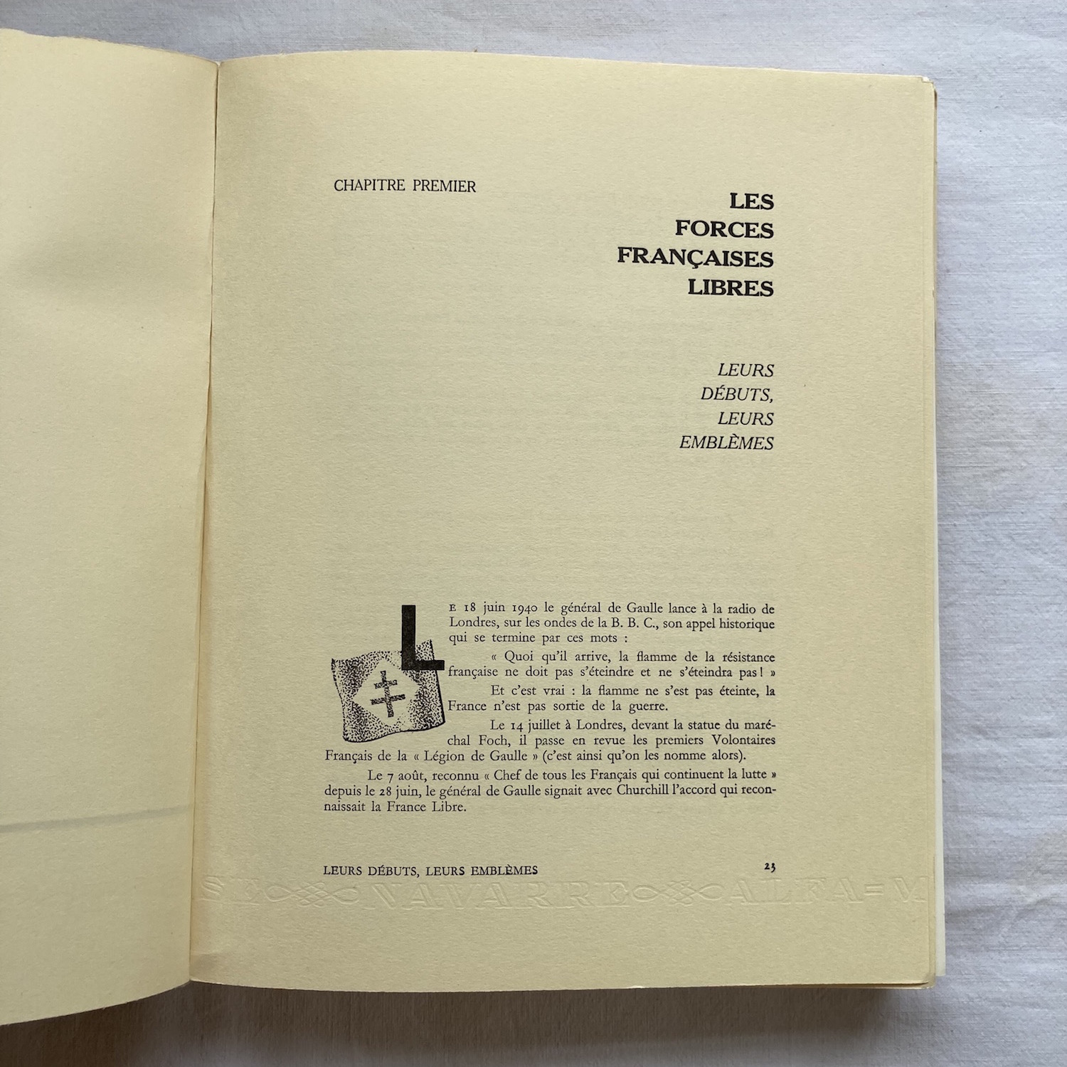 Les Français libres et leurs emblèmes - Bernard Le Marec - Label Emmaüs