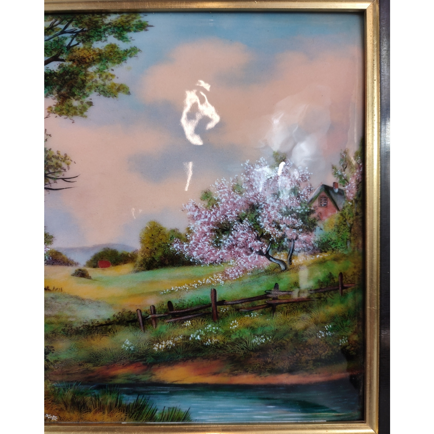 Tableau signé Michel Bétourné - émaux de Limoges - scène de campagne ...