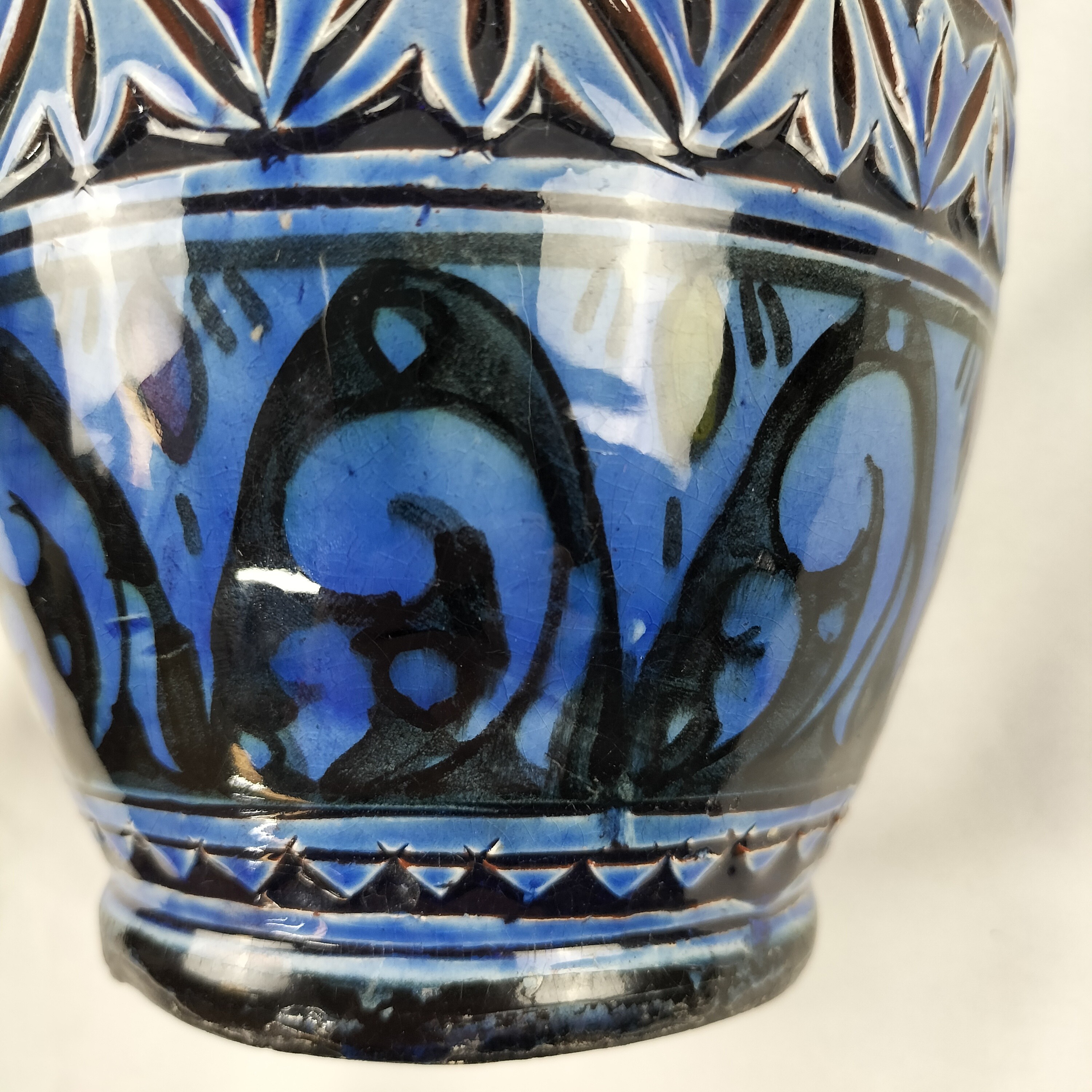 Vase en céramique signé "SAFI" - Label Emmaüs