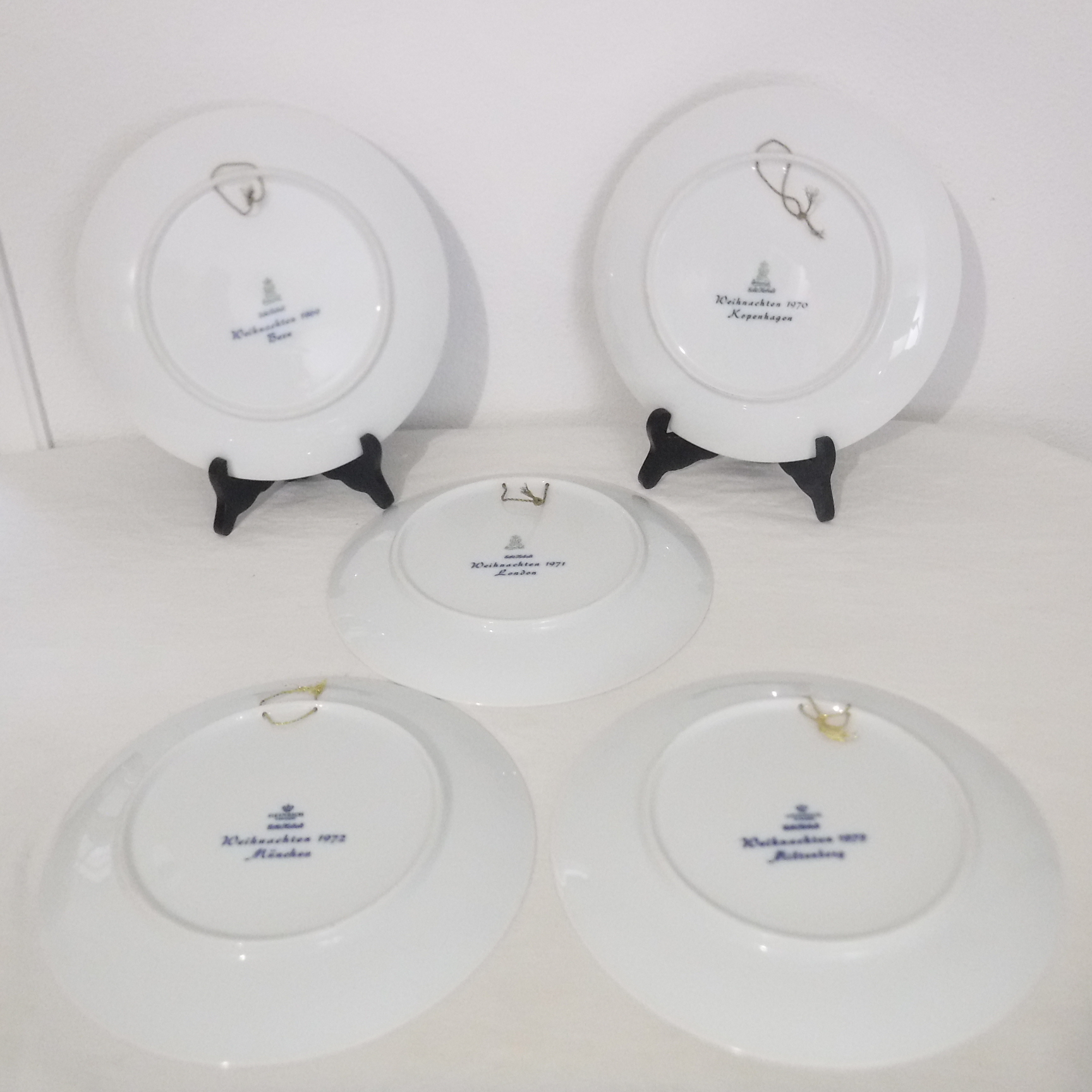 Assiettes décoratives en porcelaine - Heinrich Germany - Label Emmaüs