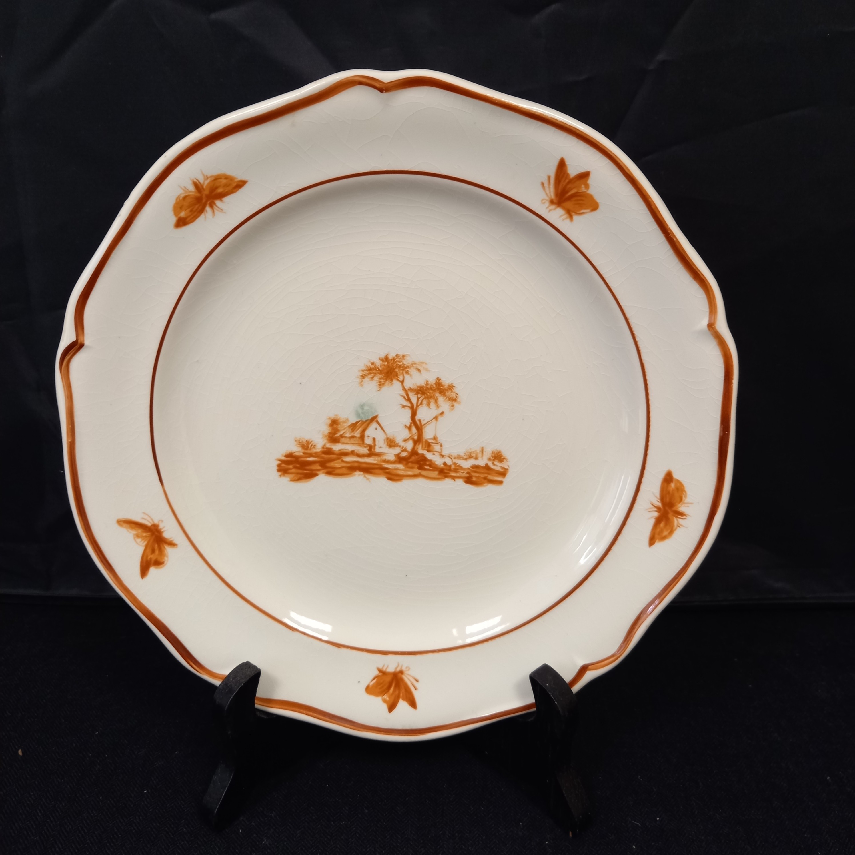 Ancienne Assiette bon vivant en céramique - Label Emmaüs