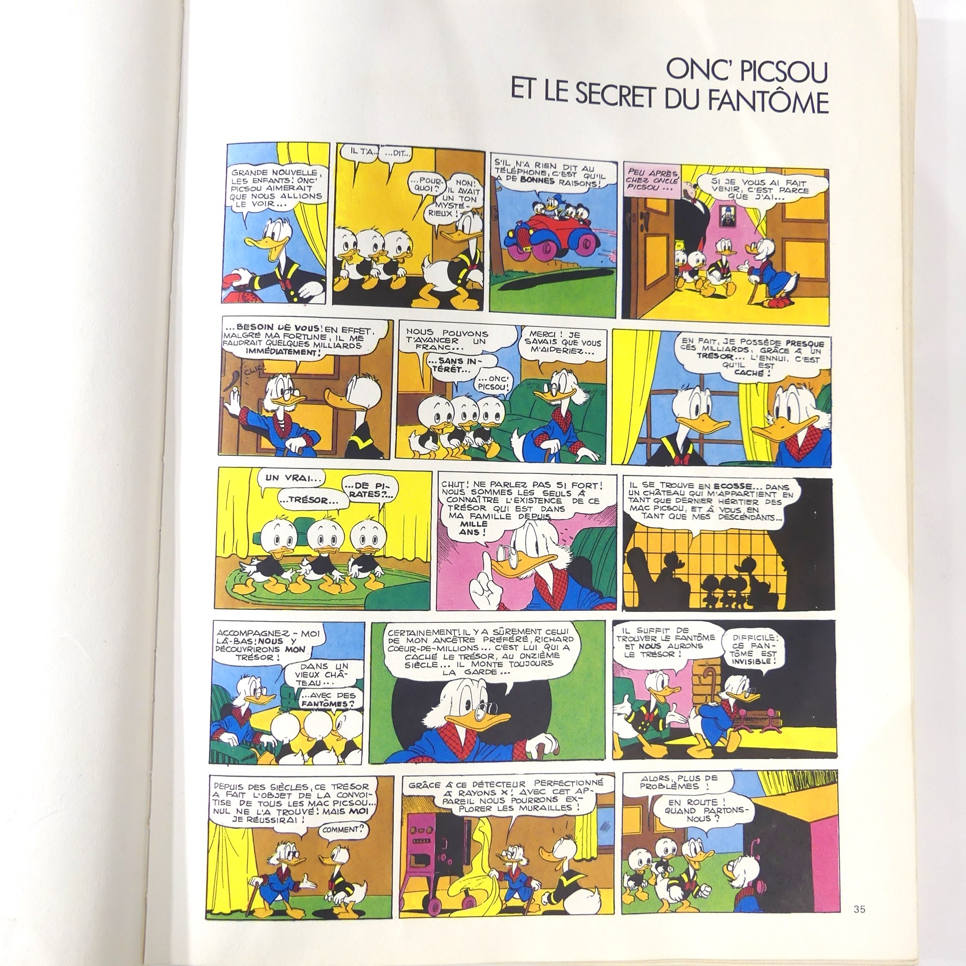 Livre BD "La vie trépidante d'ONC'Picsou" - Walt Disney - Label Emmaüs