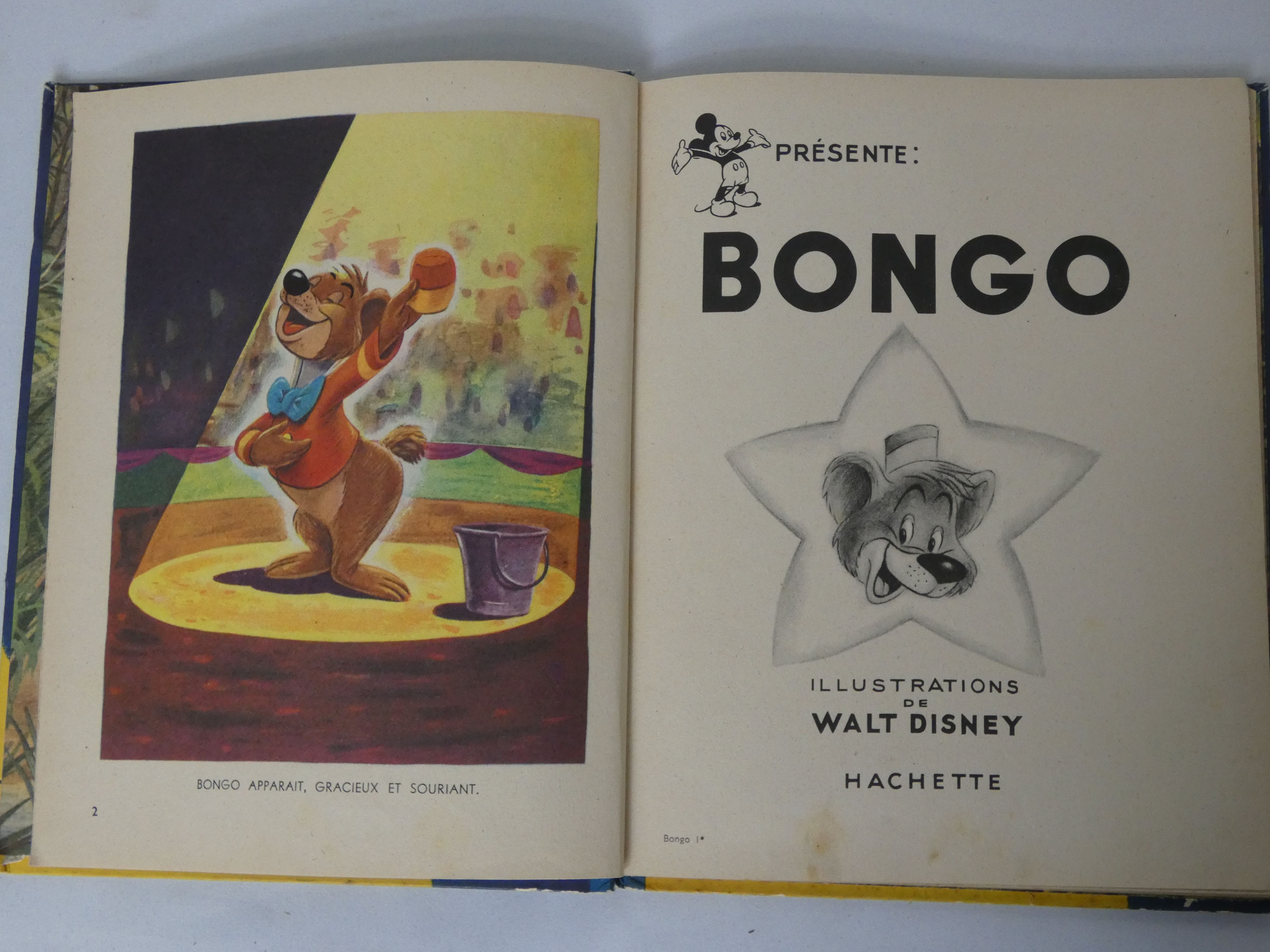 Livre Bongo de Walt Disney 1950 - Label Emmaüs
