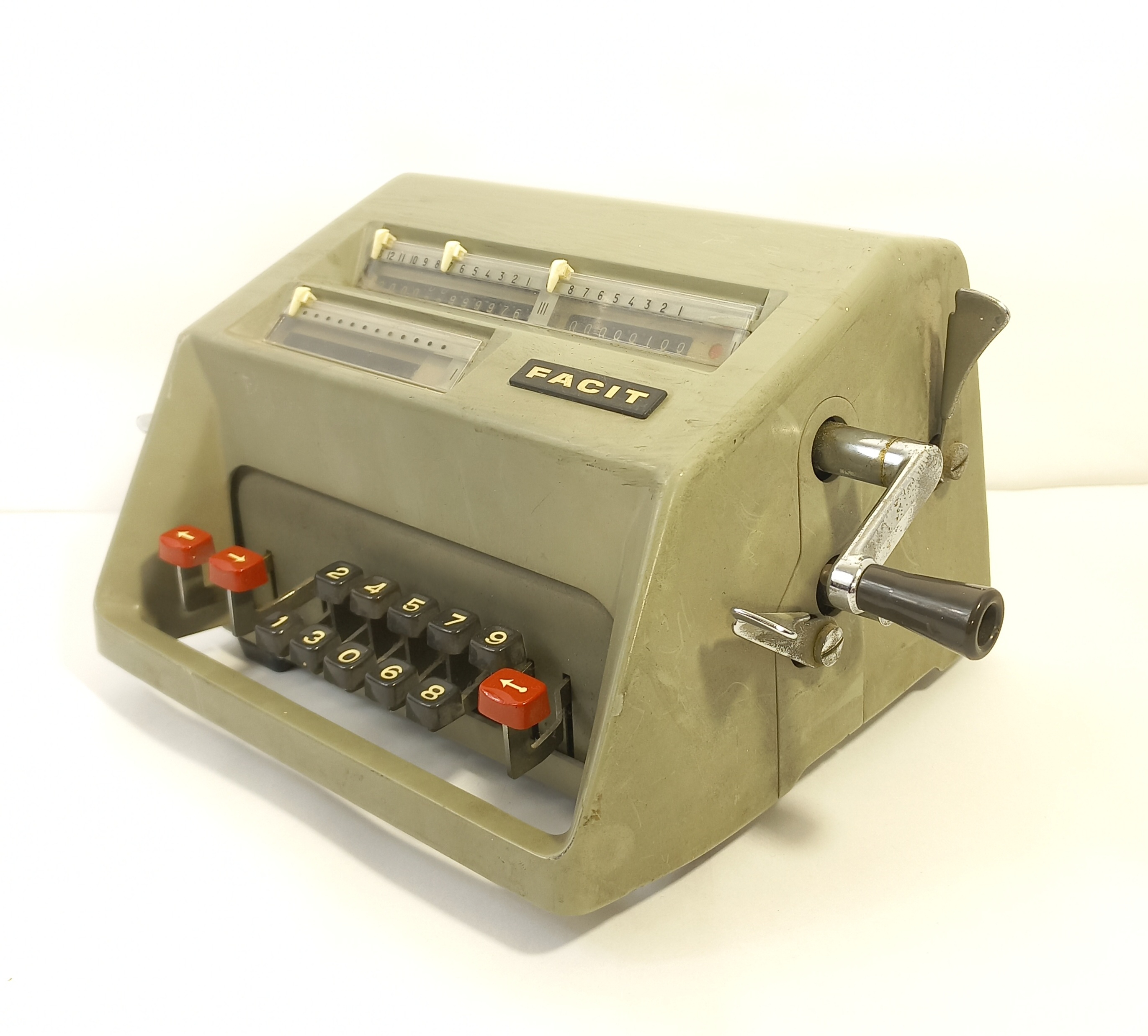 🏠 Ancienne machine à calculer Facit ct13 en métal des années 50 pour la ...