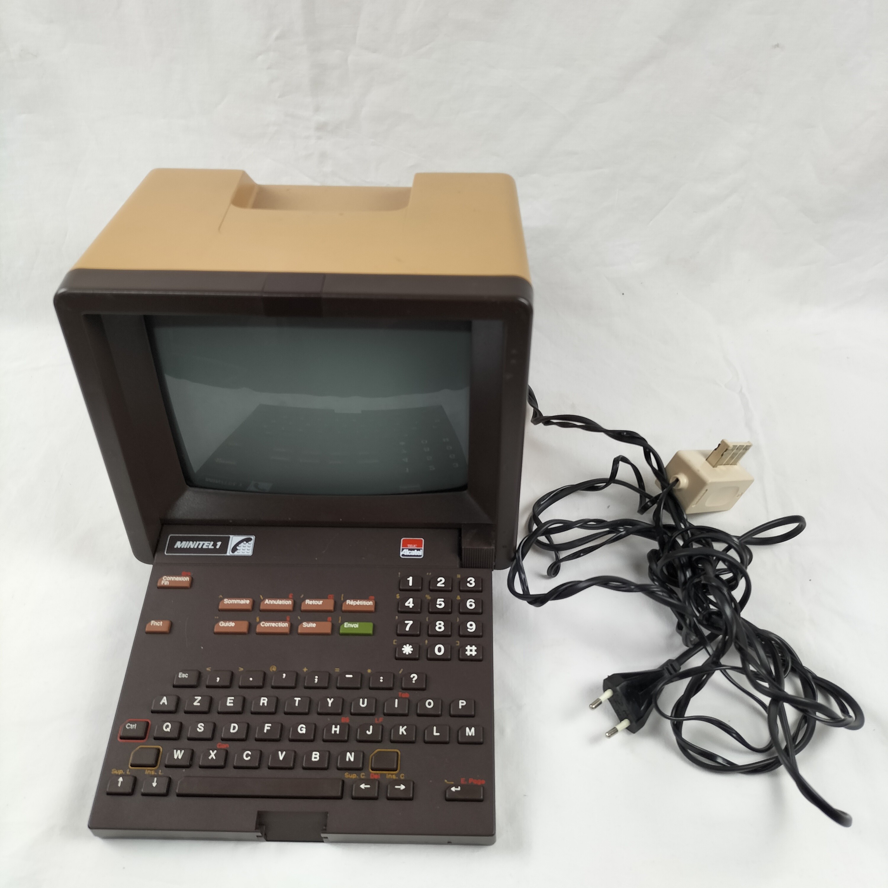 Minitel 1 Alcatel "TELIC" - Label Emmaüs