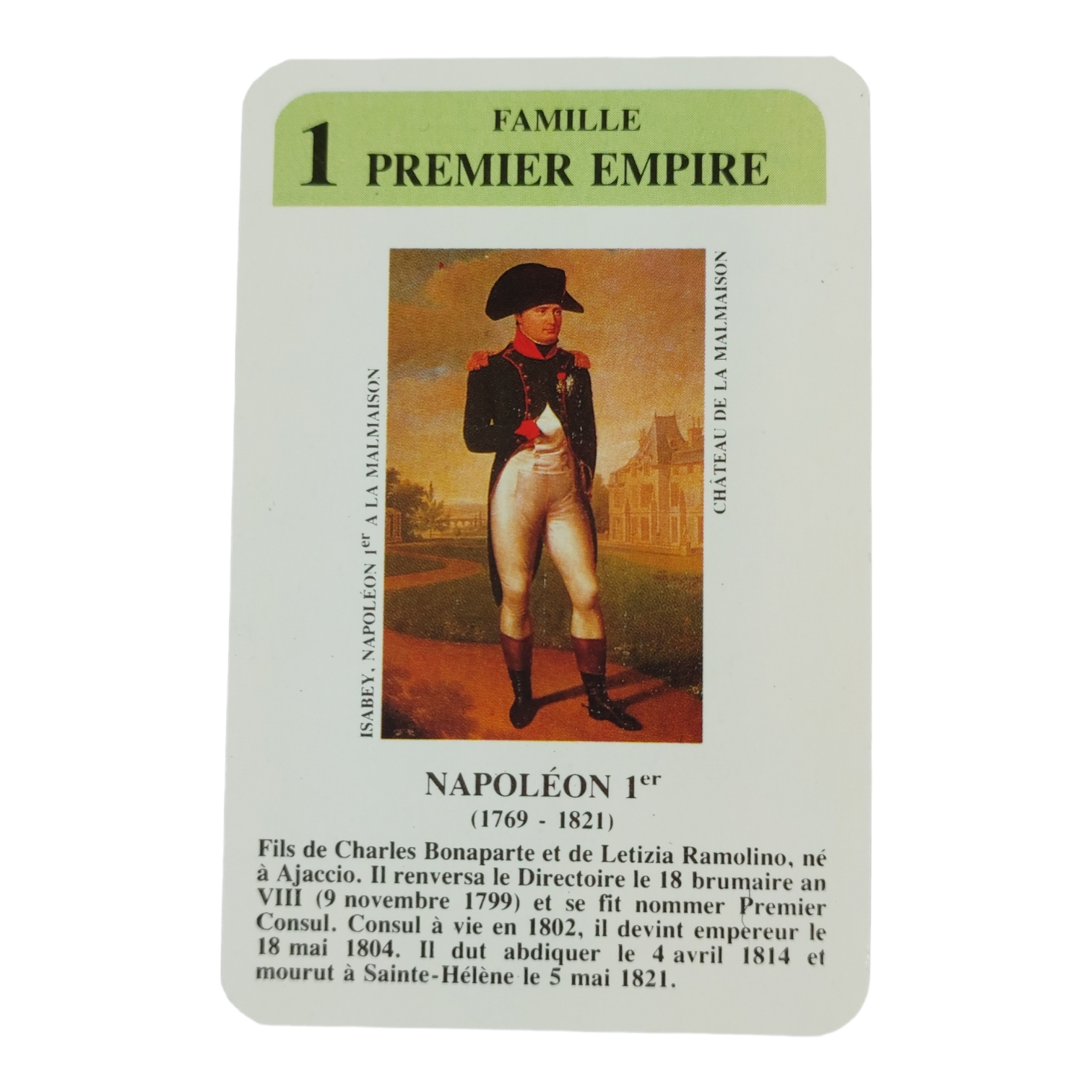 Jeu des 7 familles "Histoire de France" - jeu de cartes - Label Emmaüs