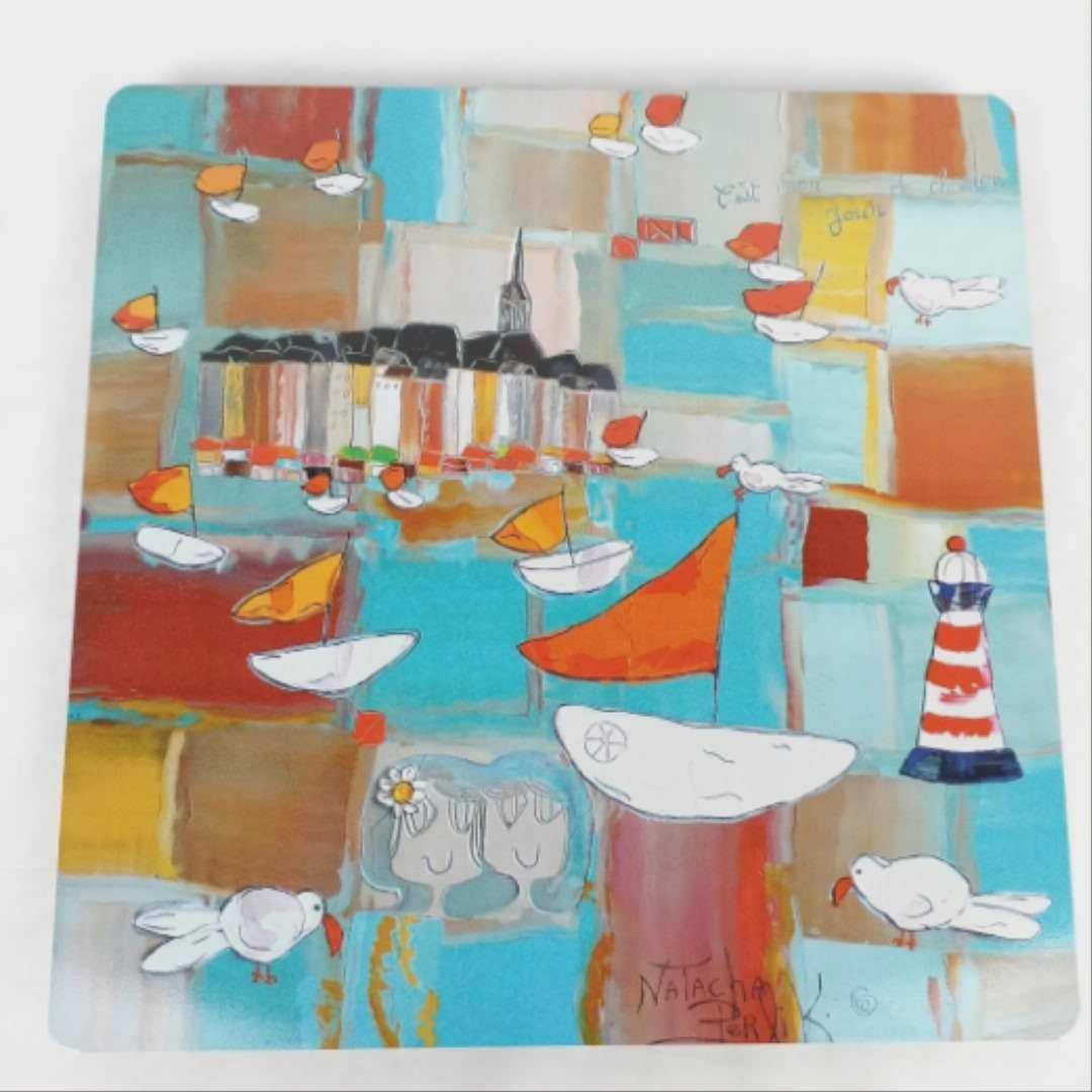 Plaque décorative Natacha Perlik - Label Emmaüs