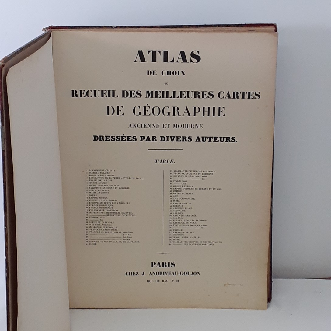 Atlas de choix-Recueil des meilleures cartes de géographie ancienne et ...