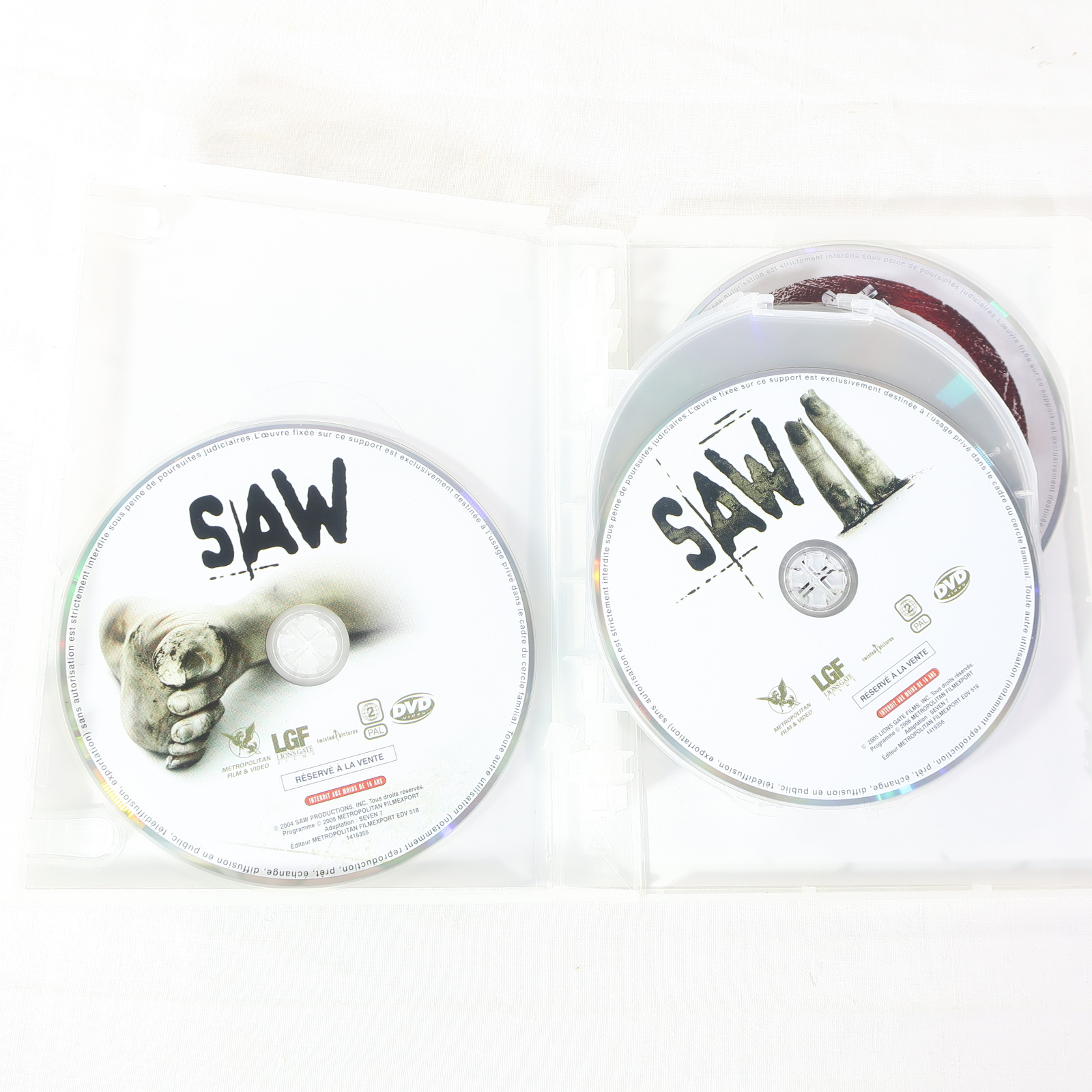 Coffret 8 DVD " Saw " 2004/2017 Metrpolitan - Label Emmaüs