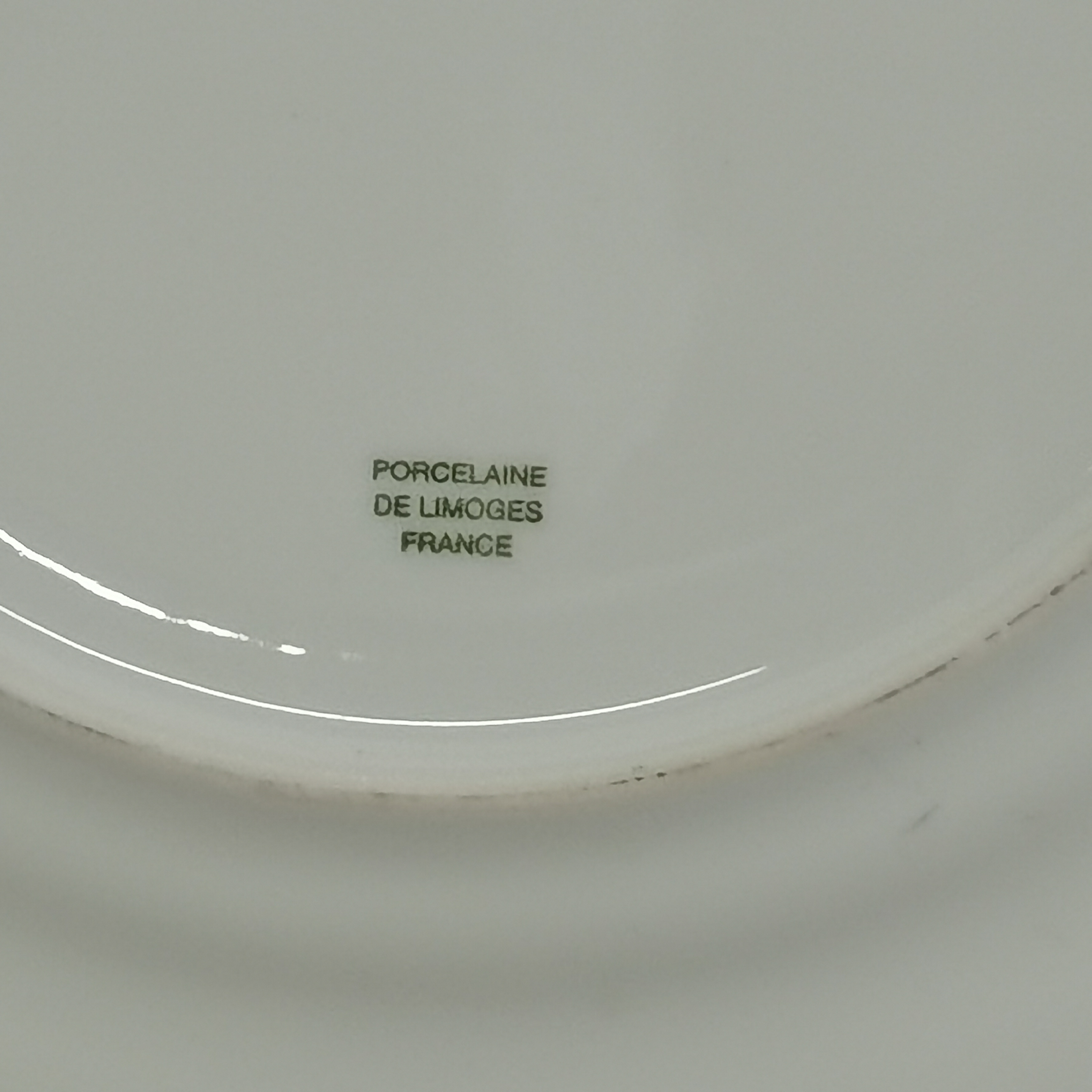 Assiette décorative - dorure - oiseau - Porcelaine de Limoges - blanc ...