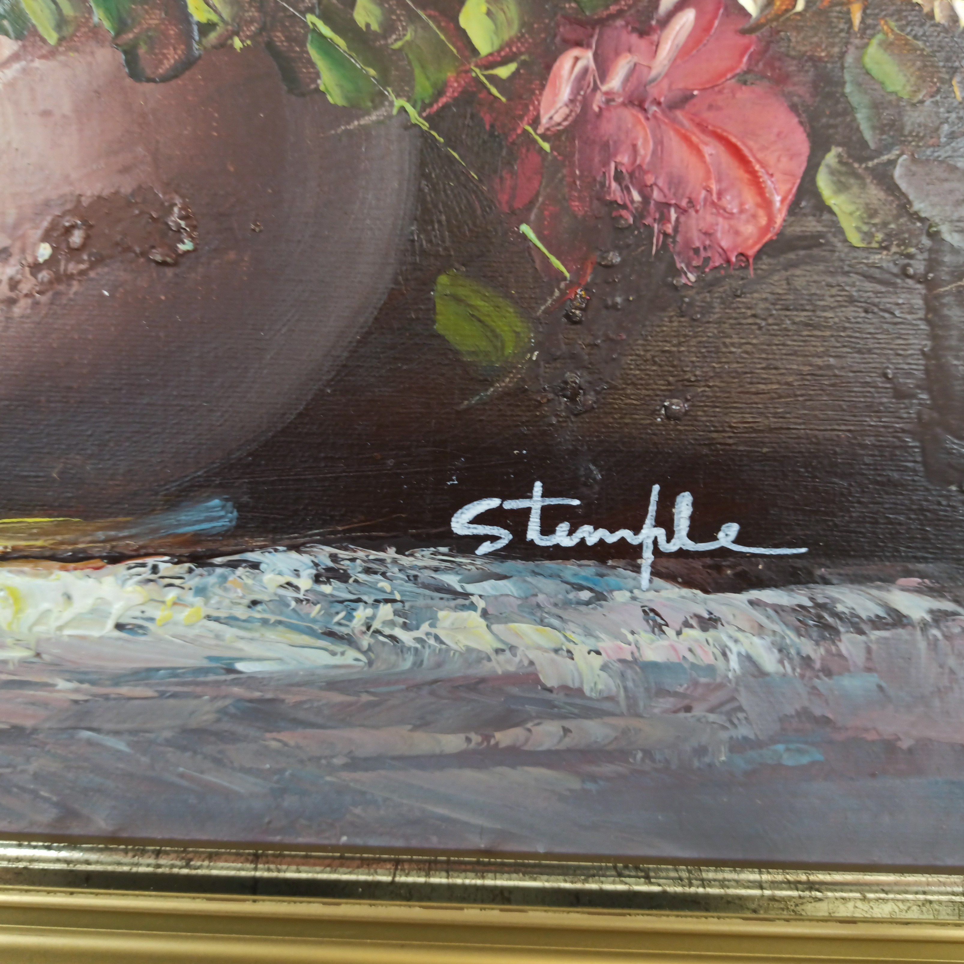 Peinture Stemple nature morte - Label Emmaüs