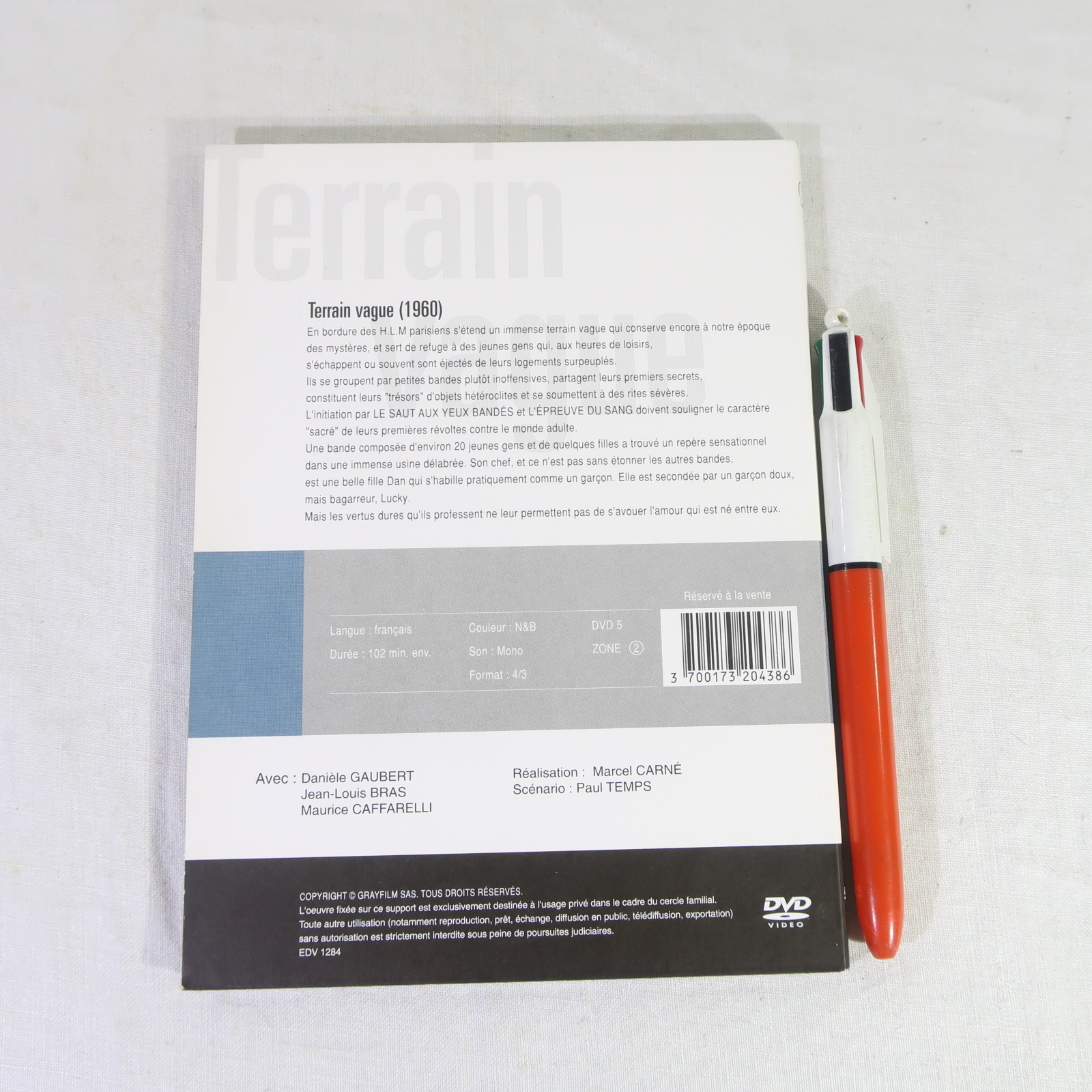 DVD " Terrain Vague " de Marcel Carné avec Danièle Gaubert et Jean ...