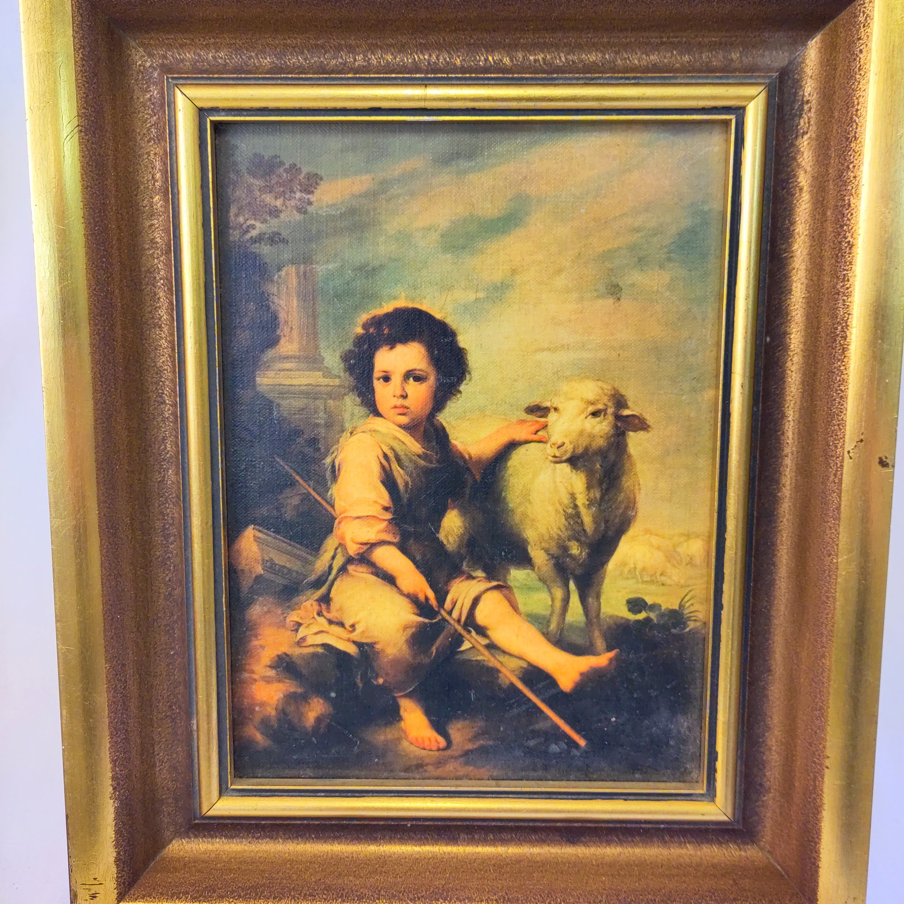 Reproduction de tableau - huile sur toile - Le bon pasteur - Bartolomé ...