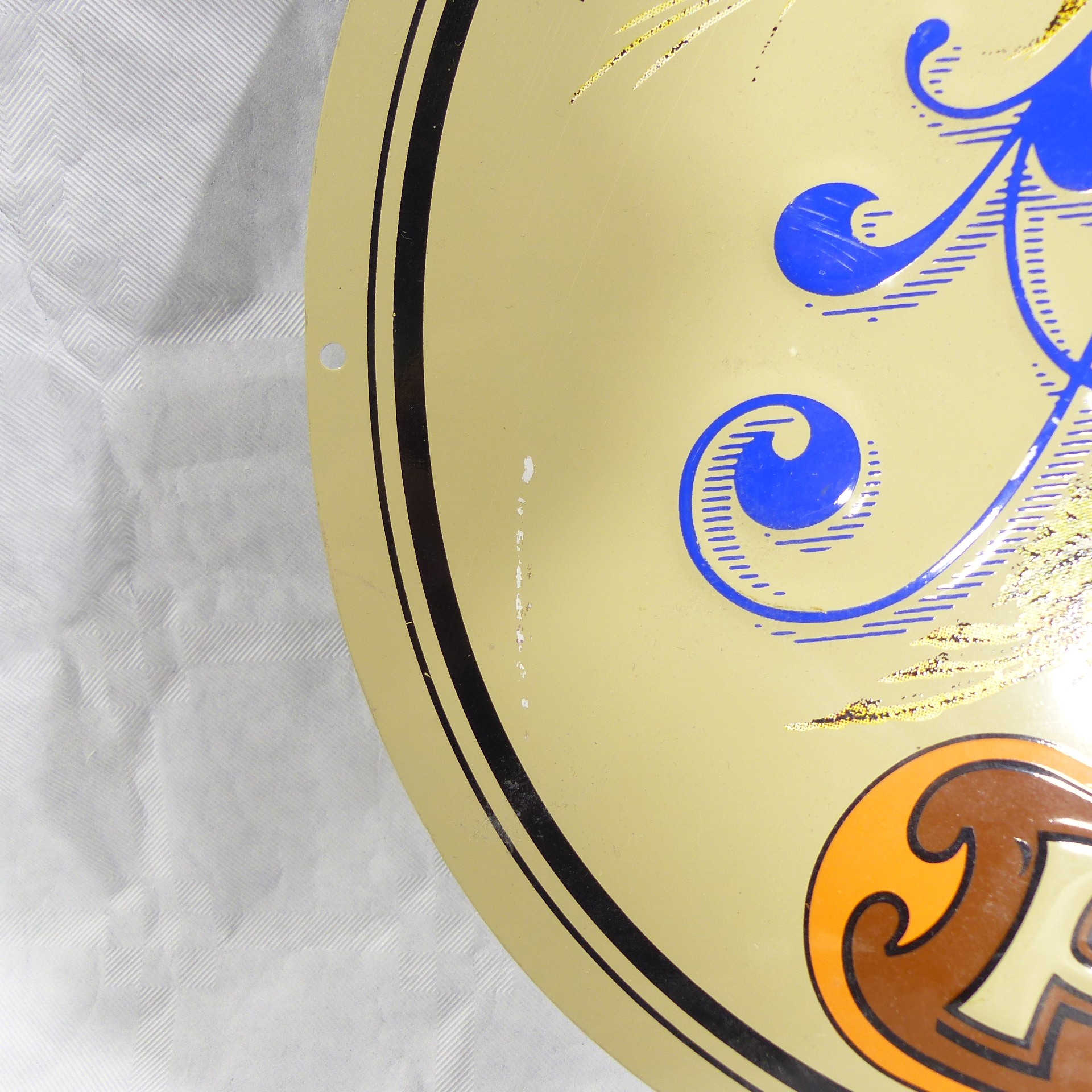 Plaque publicitaire métallique - Anchor Porter - Label Emmaüs