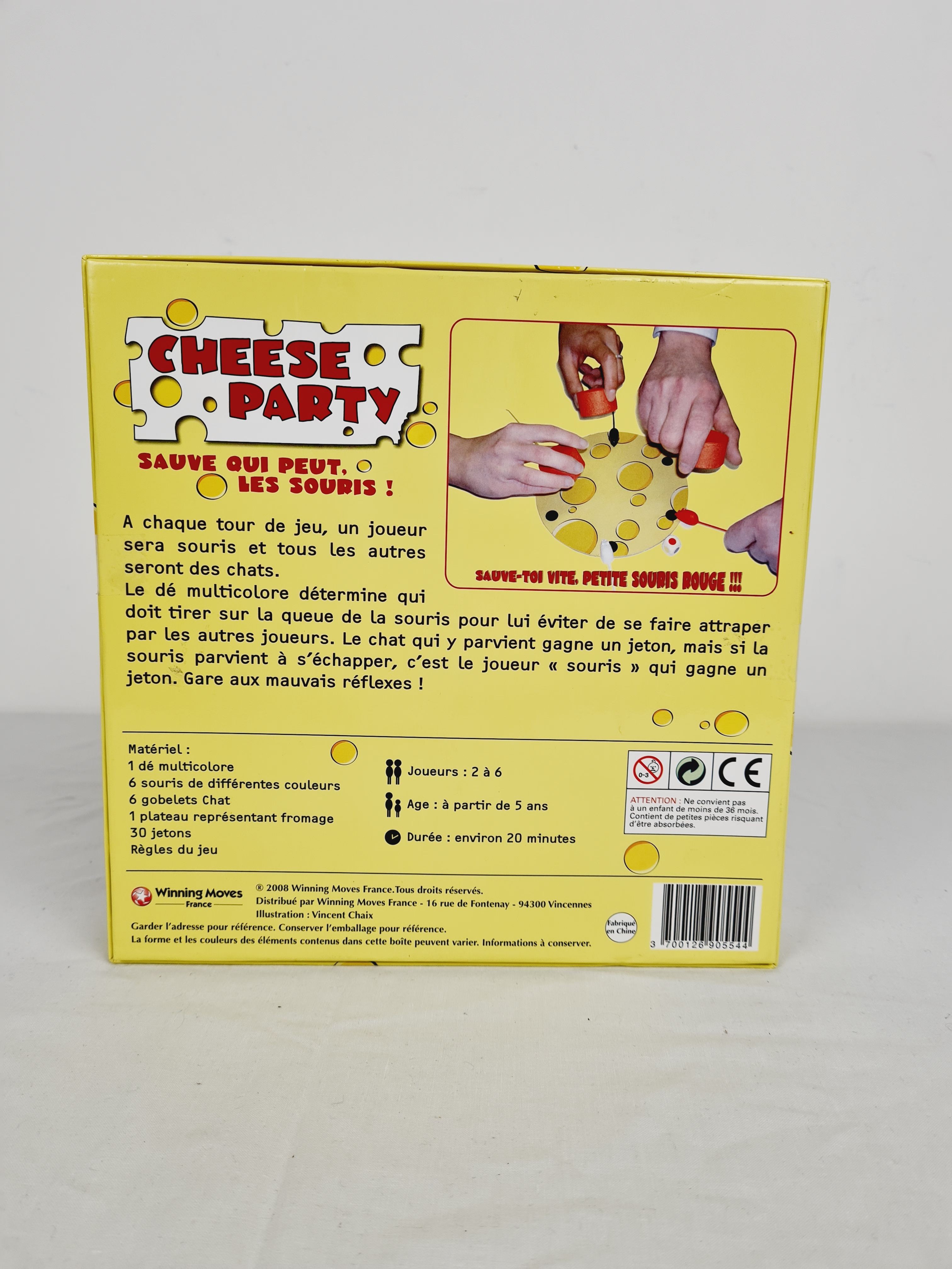 Jeux société - cheese party - 5 ans et + - Winning Moves France - Label ...