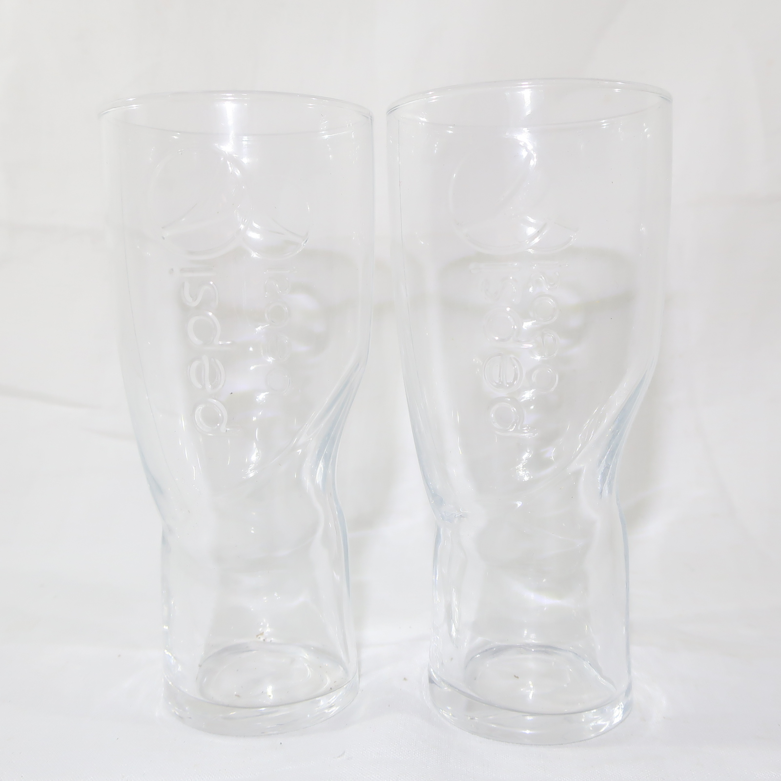 Duo de Verres " Pepsi " en verre - Label Emmaüs