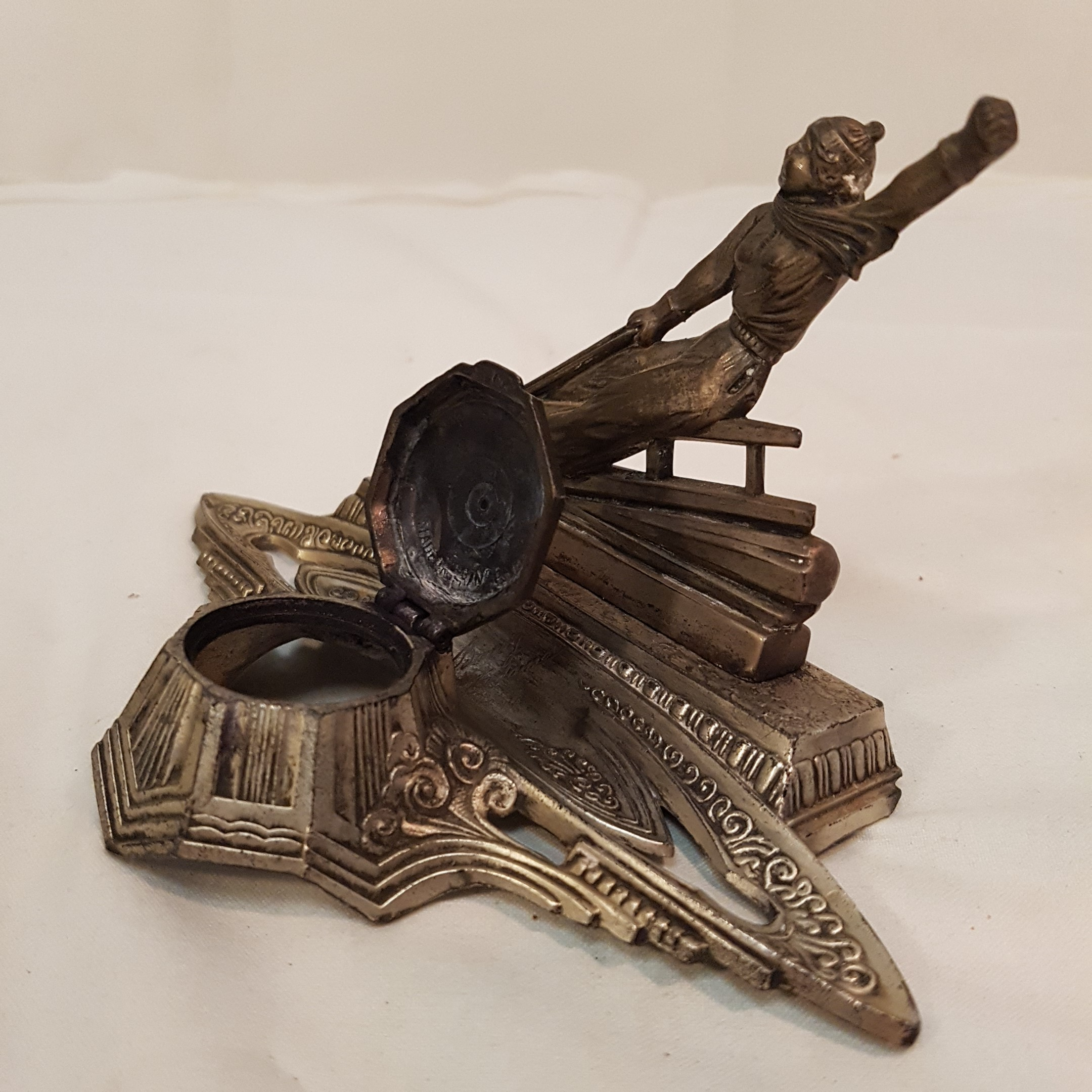 🏠 Ancien dessus d'encrier en étain fabriqué en France pour la maison ...