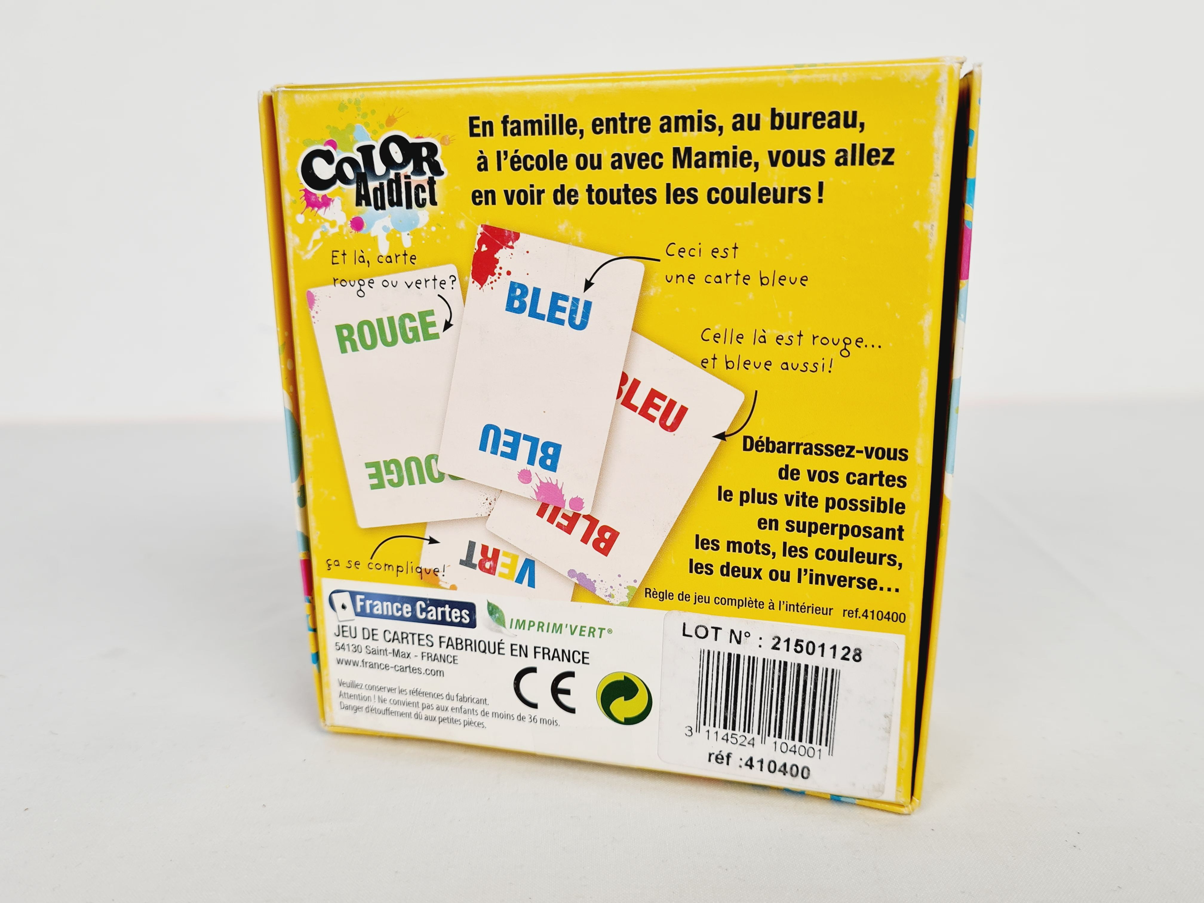 Jeu de société - Crate - Color Addict - France Cartes - 7 ans et plus ...
