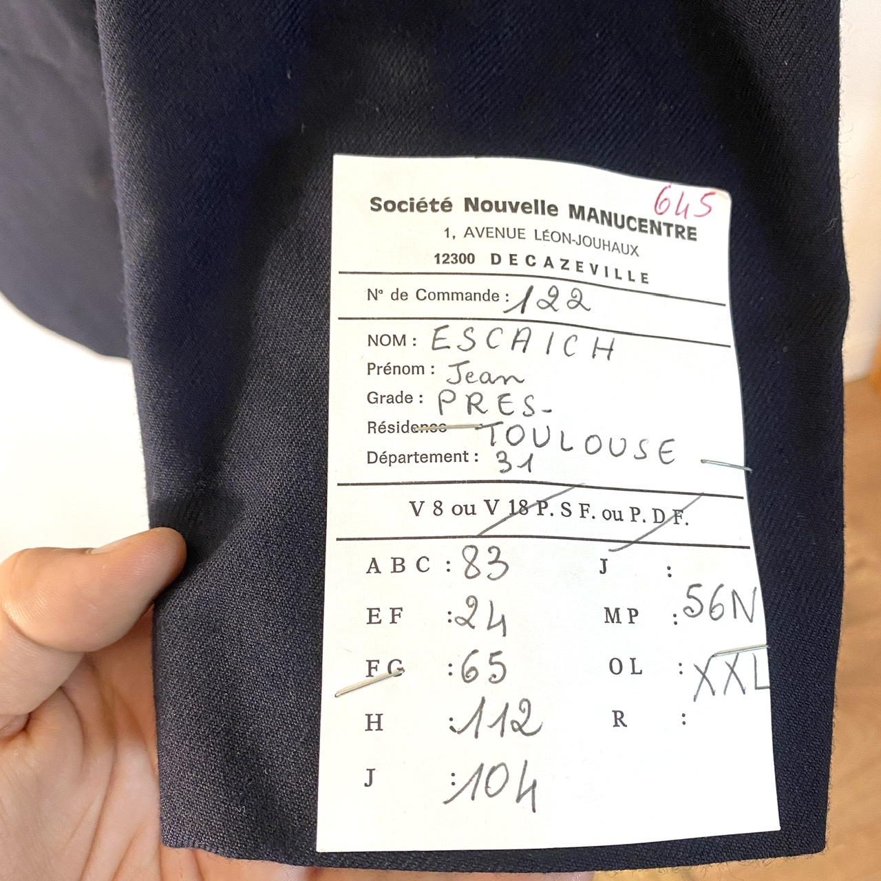 Veste ancienne La Poste bleu marine - Facteur - PTT- Costume vintage ...