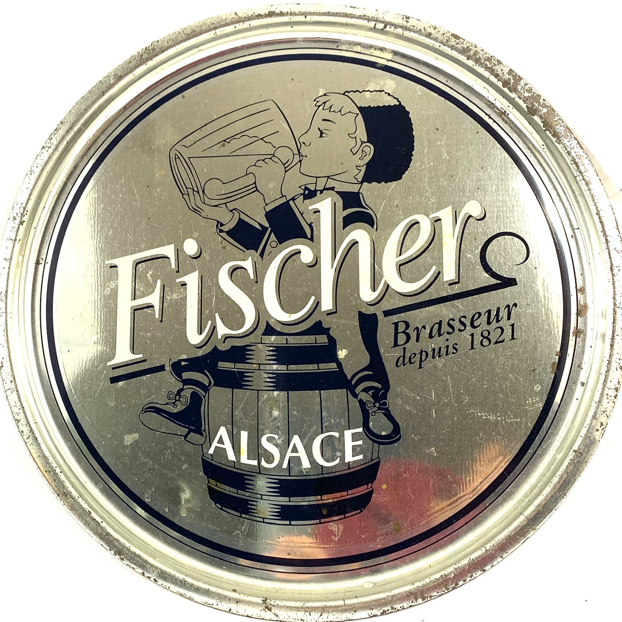 Plateau de bar, service, bière - Fischer - Brasseur depuis 1821 ...