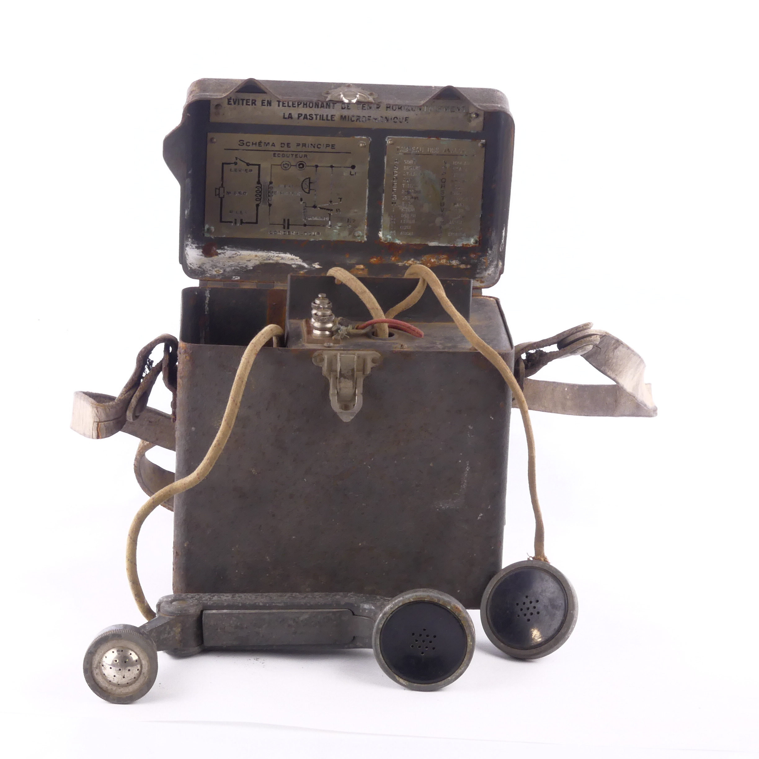 Téléphone militaire type T.M. 1932 - Label Emmaüs