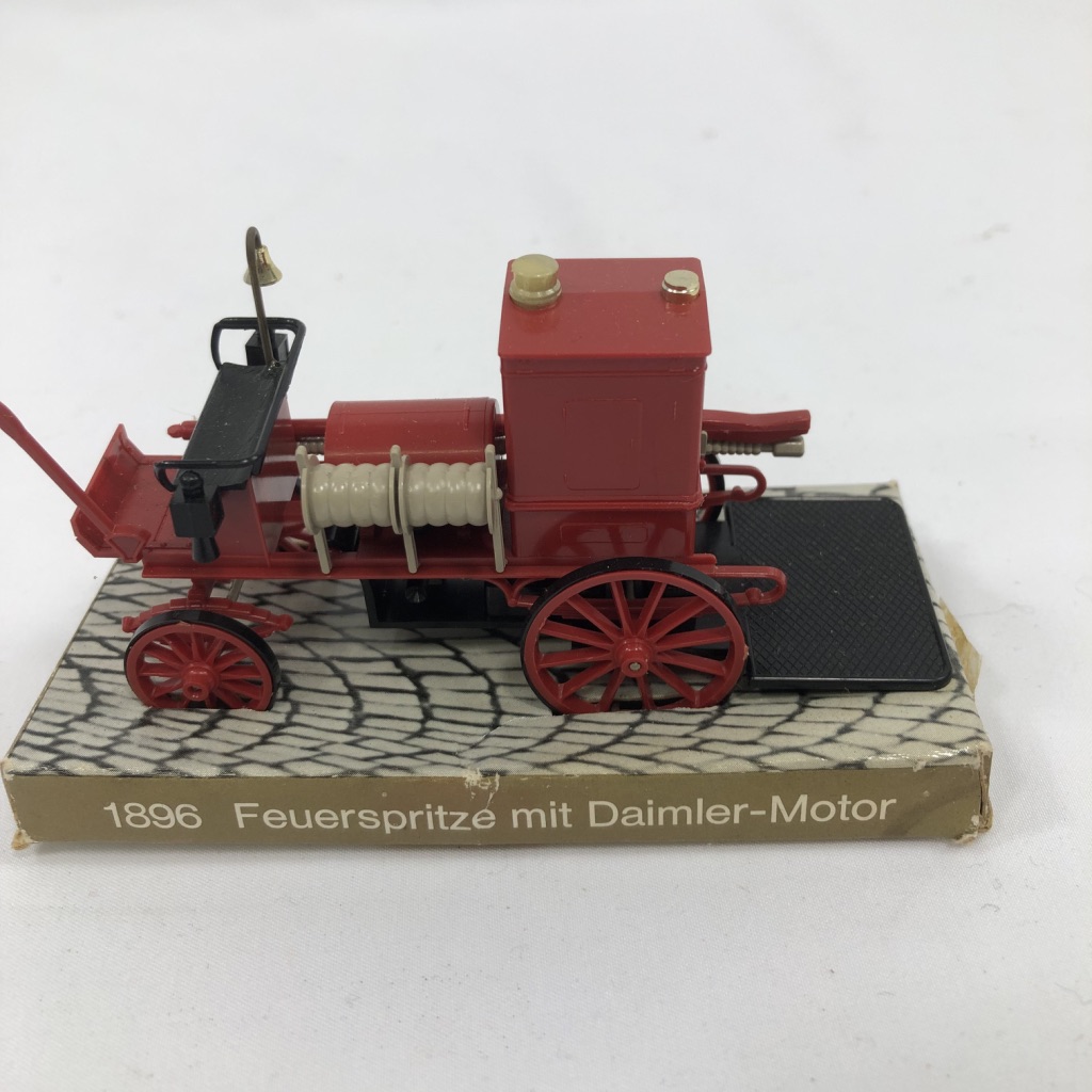 🎲 Miniature - Feuerspritze mit Daimler-Motor Mercedes Benz 1896 Fire Engine jeux et vinyles d ...