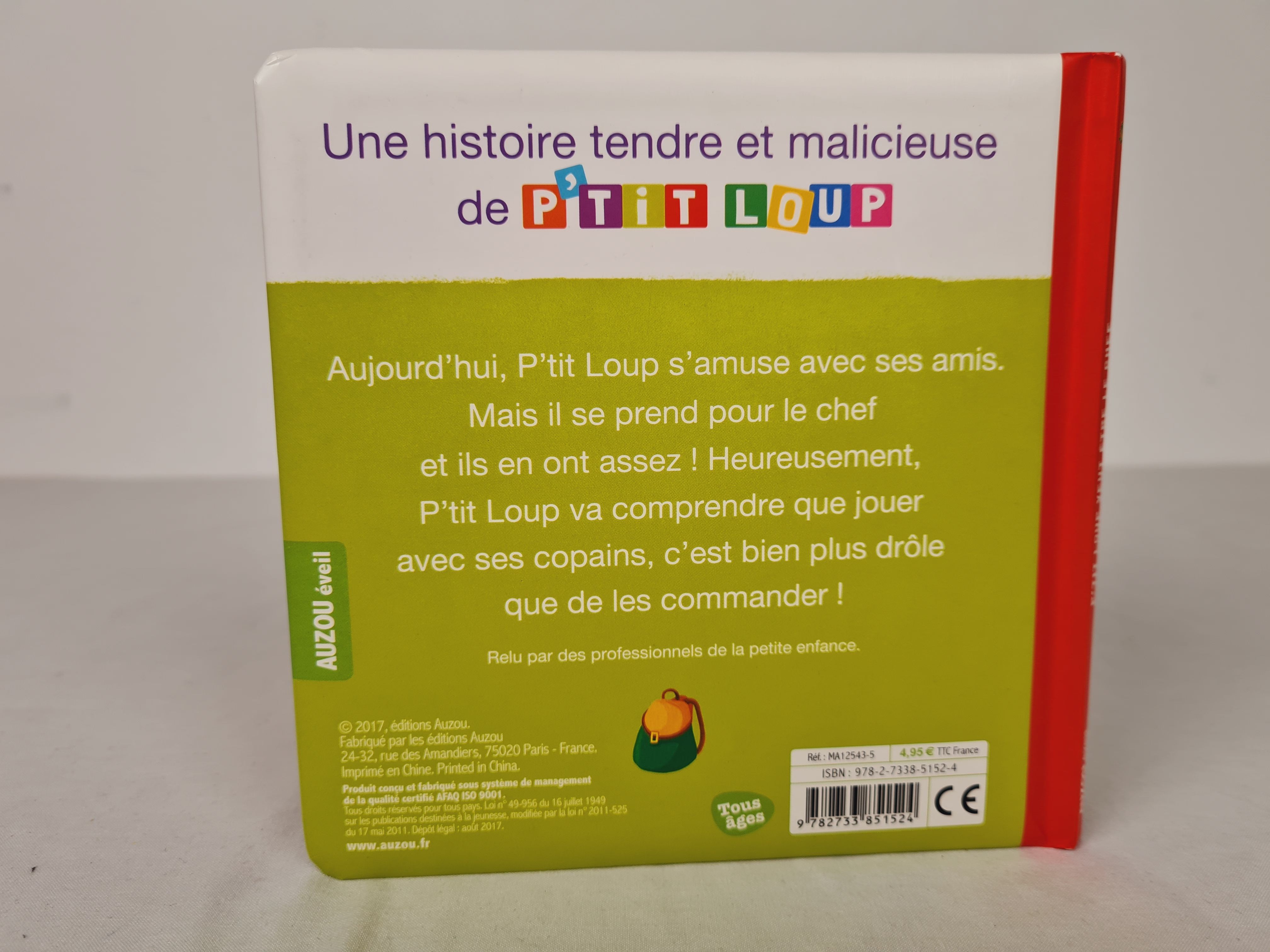 Livre jeunesse - P'tit loup veut être le chef - Label Emmaüs