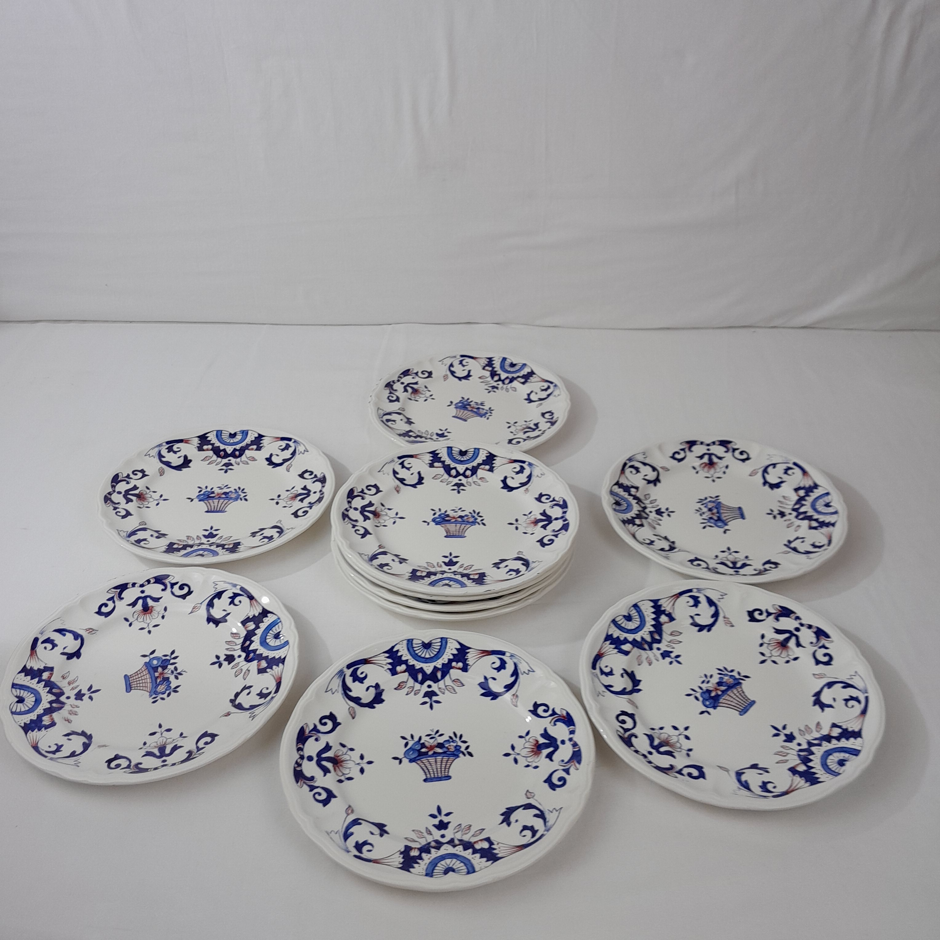 lot de 10 assiettes à dessert longchamp - Label Emmaüs