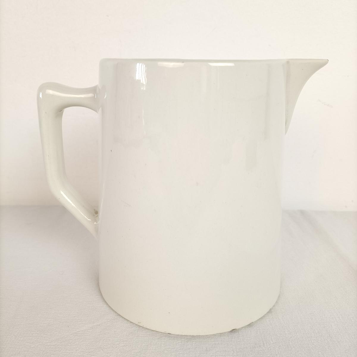 Ancien pichet en faïence Digoin Sarreguemines - Label Emmaüs