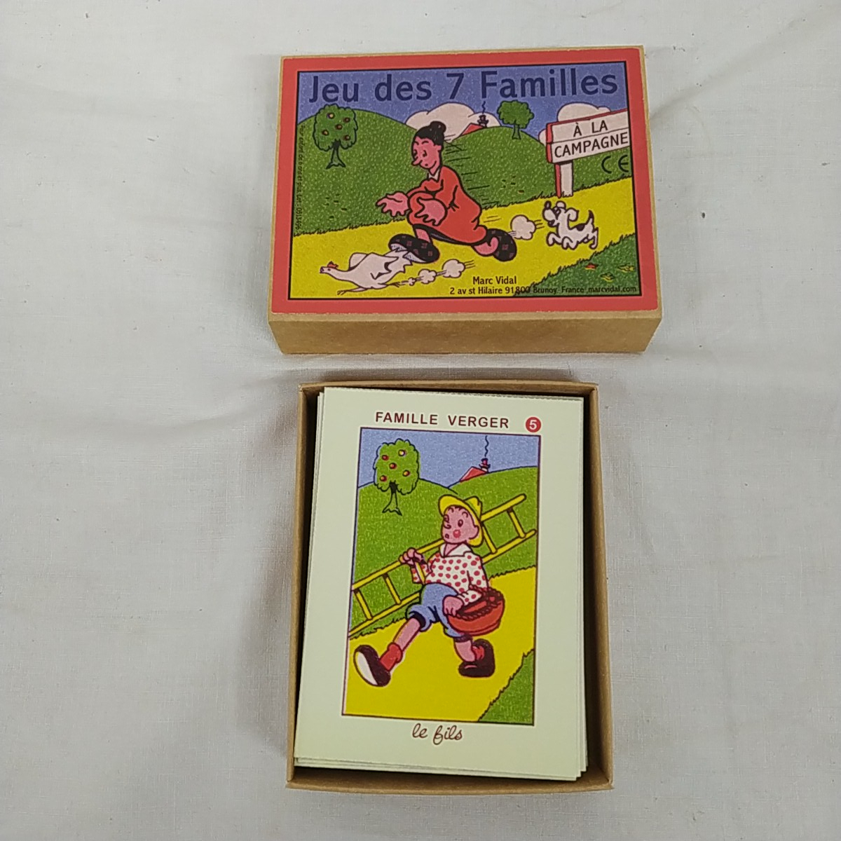 Jeu des 7 familles "A la campagne". De Marc Vidal - Label Emmaüs