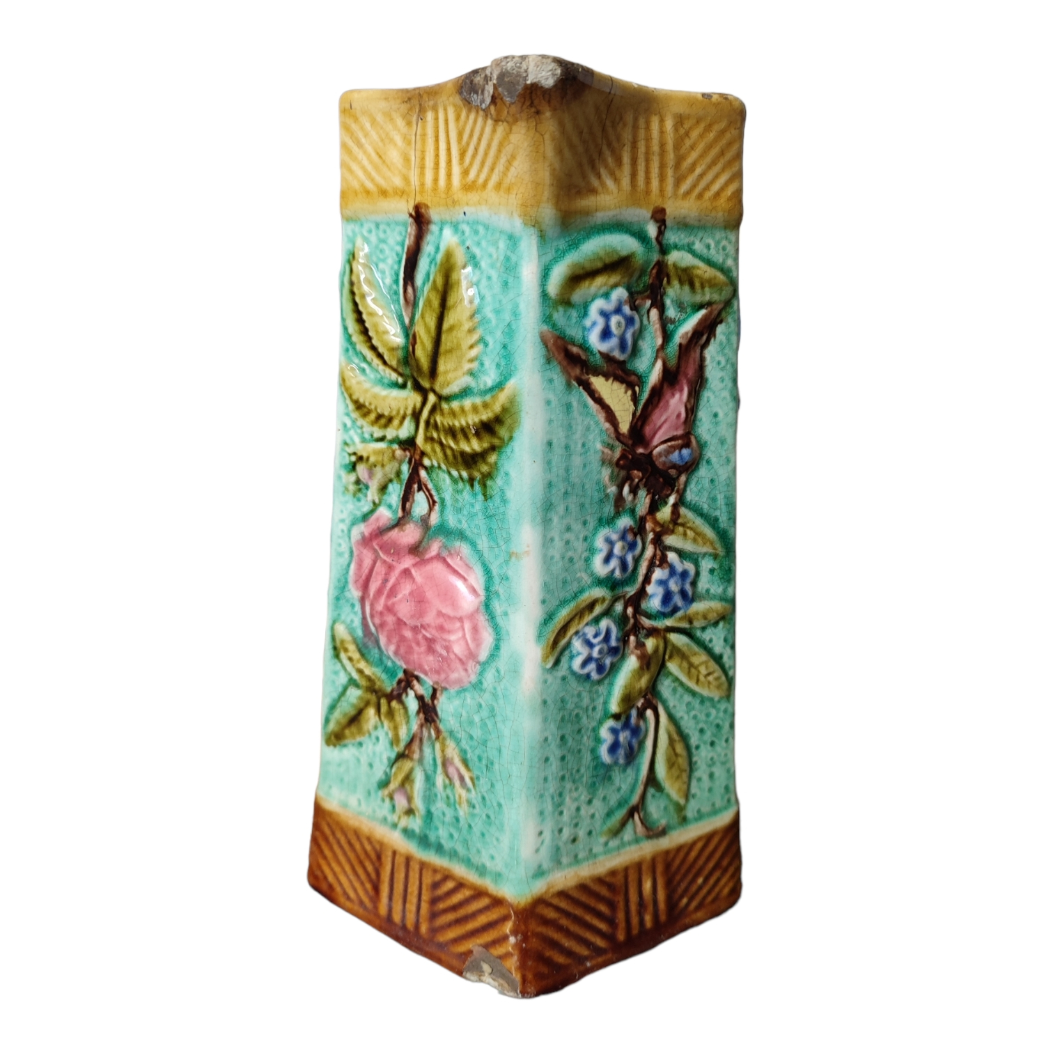 Pichet en barbotine Mouzin Lecat & Co Nimy Lez Mons - Label Emmaüs