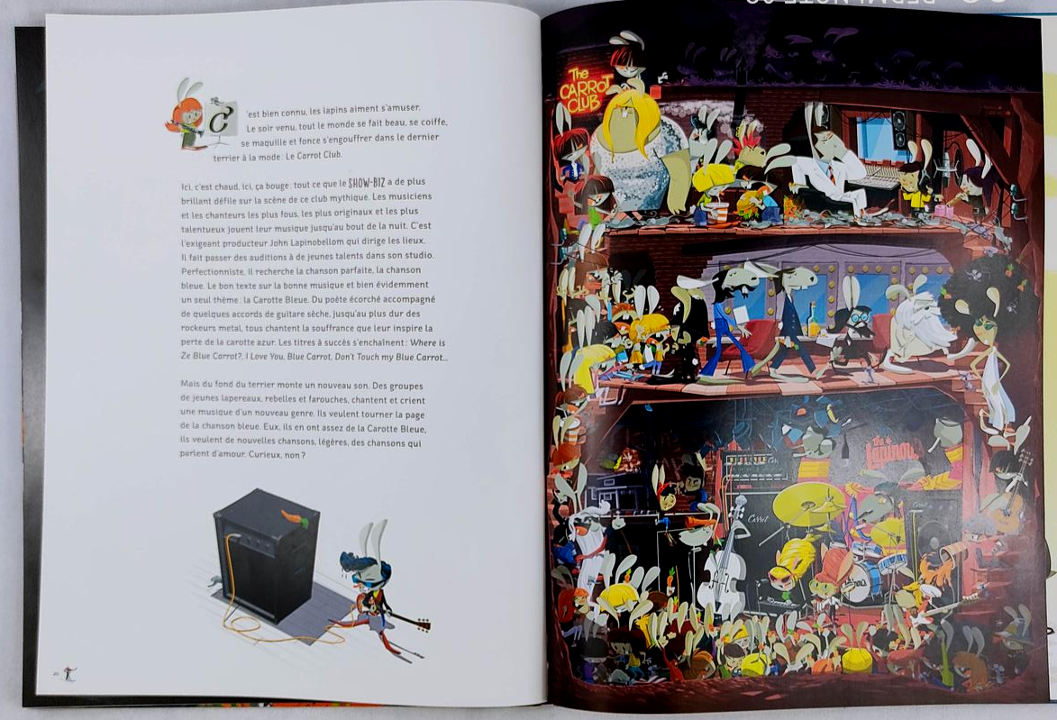 livre a la recherche de la carotte bleue" les metiers" - Label Emmaüs