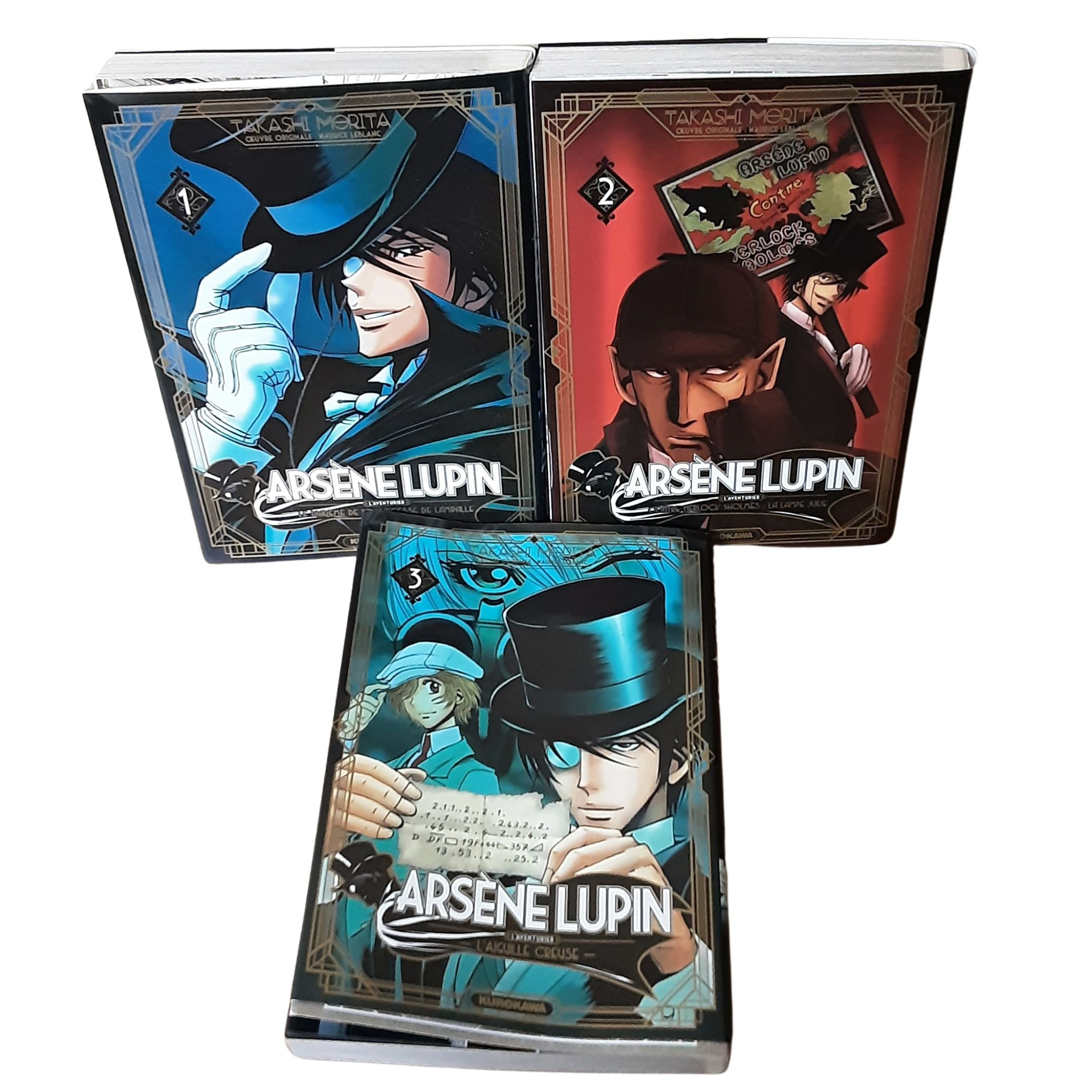 Lot de 3 tomes d'Arsène Lupin - Takashi Morita d'après l'œuvre ...