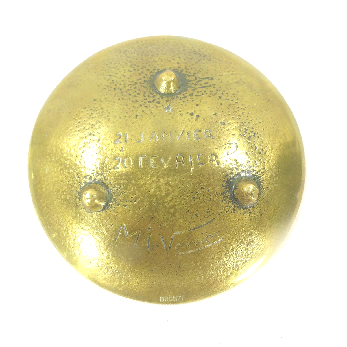 Vide-poches / Petite coupelle 'Verseau' en bronze - Signé Max Le ...