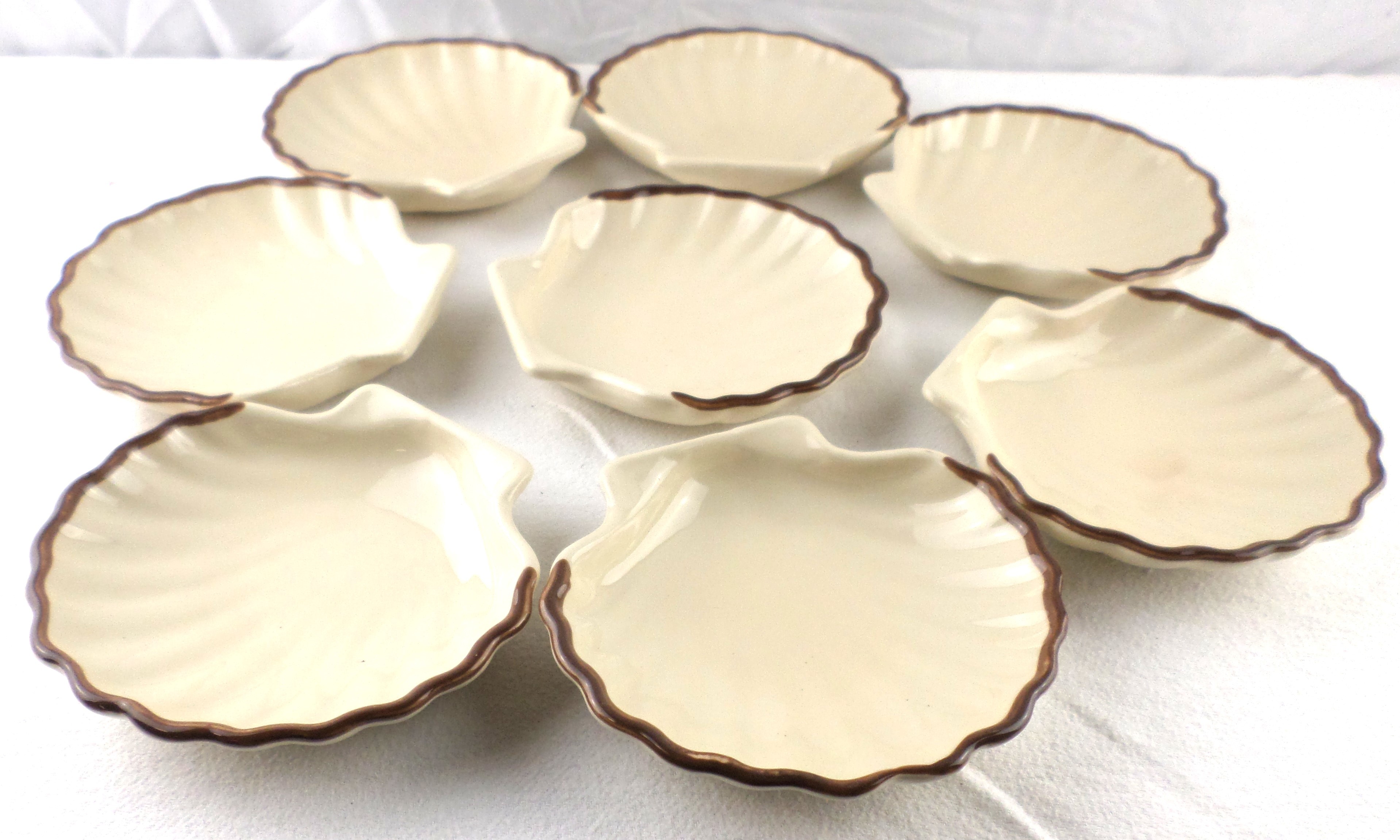 Ensemble de 8 coquilles st jacques Emile Henry en céramique couleur ...
