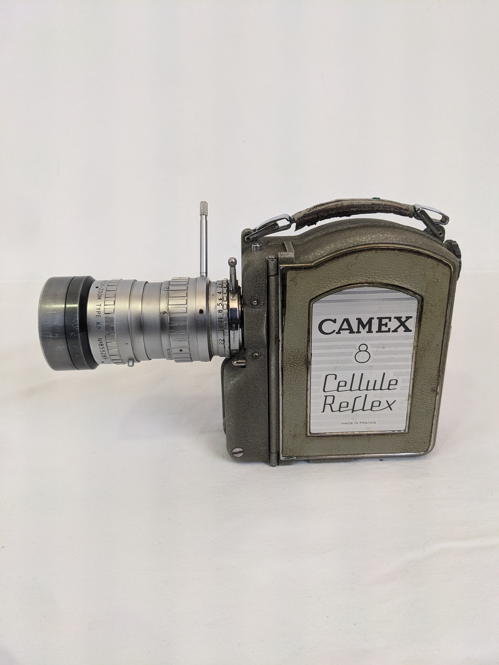 Ancienne caméra La CAMEX 8 cellule reflex - Made in France - Label Emmaüs