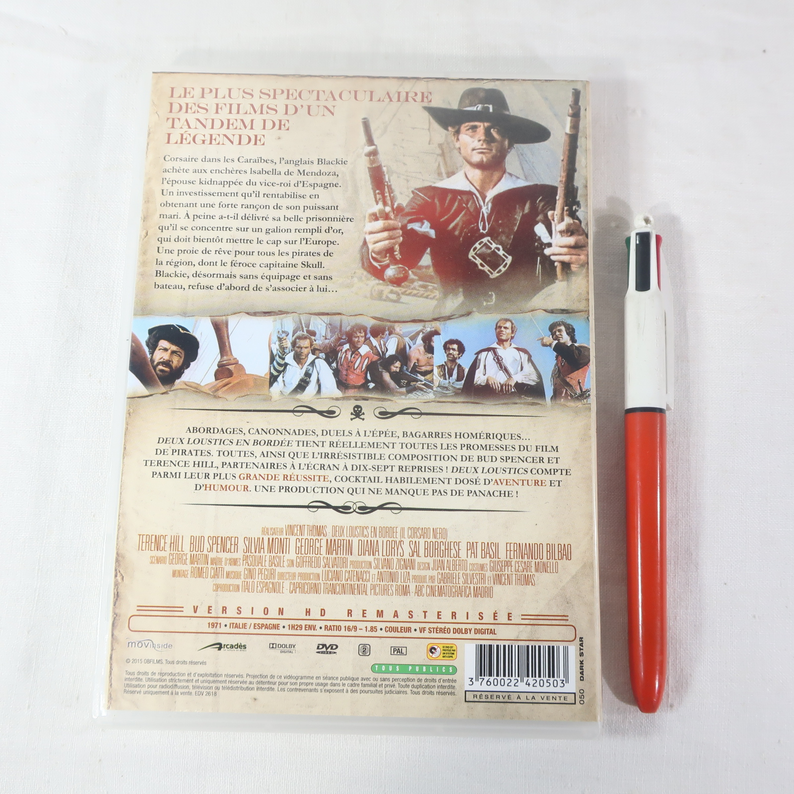 DVD " Deux Loustics en Bordée " de Vincent Thomas avec Bud Spencer et Terence Hill 1971 OB Films ...