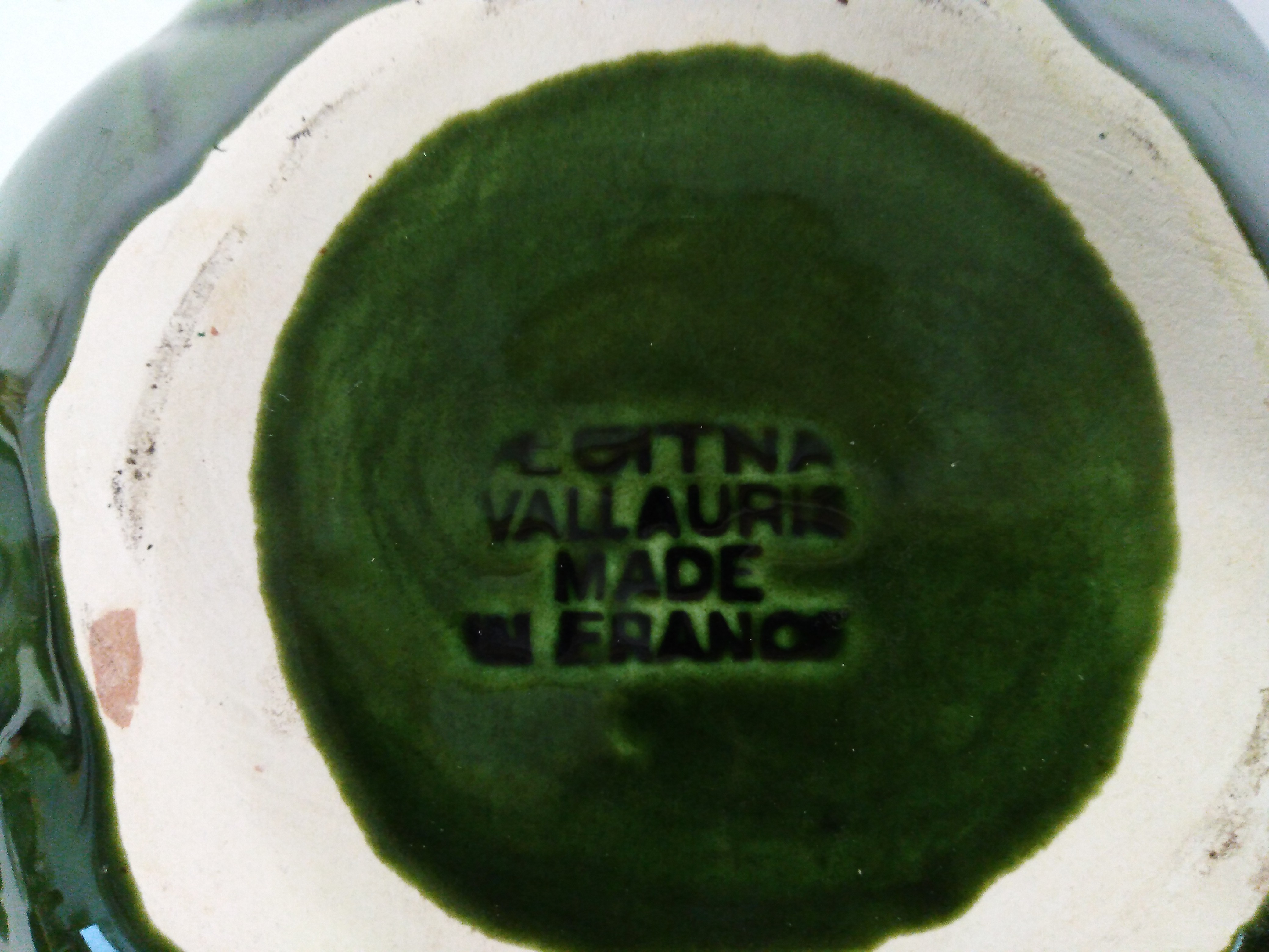 Bol et assiette en barbotine Vallauris - Label Emmaüs