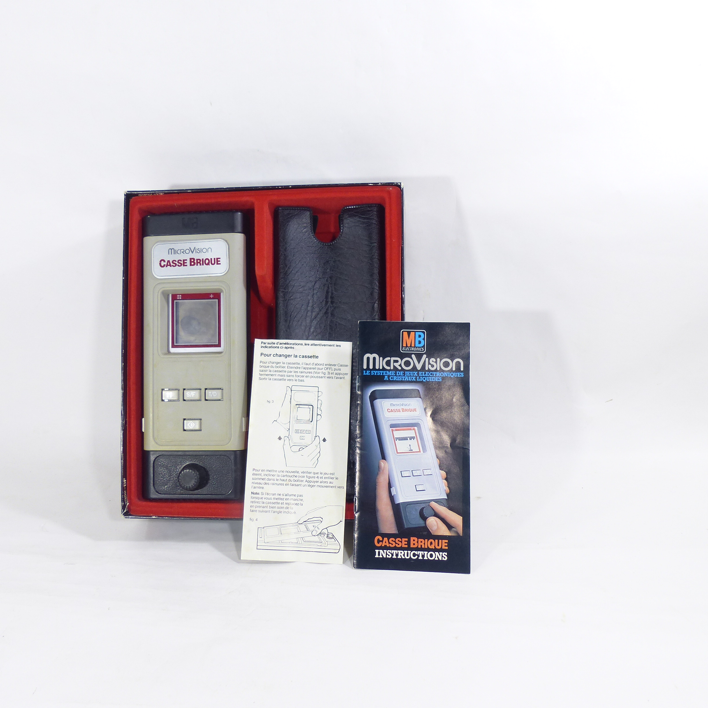 Console MicroVision et 3 jeux - MB Electronics - Label Emmaüs