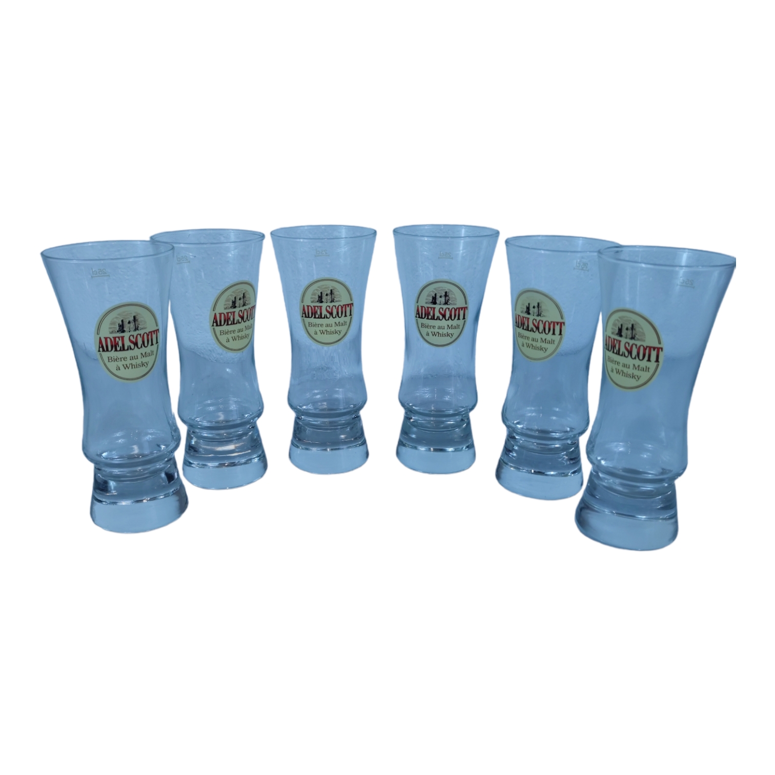Lot de 6 verres à bière 25 cl Adelscott - Label Emmaüs