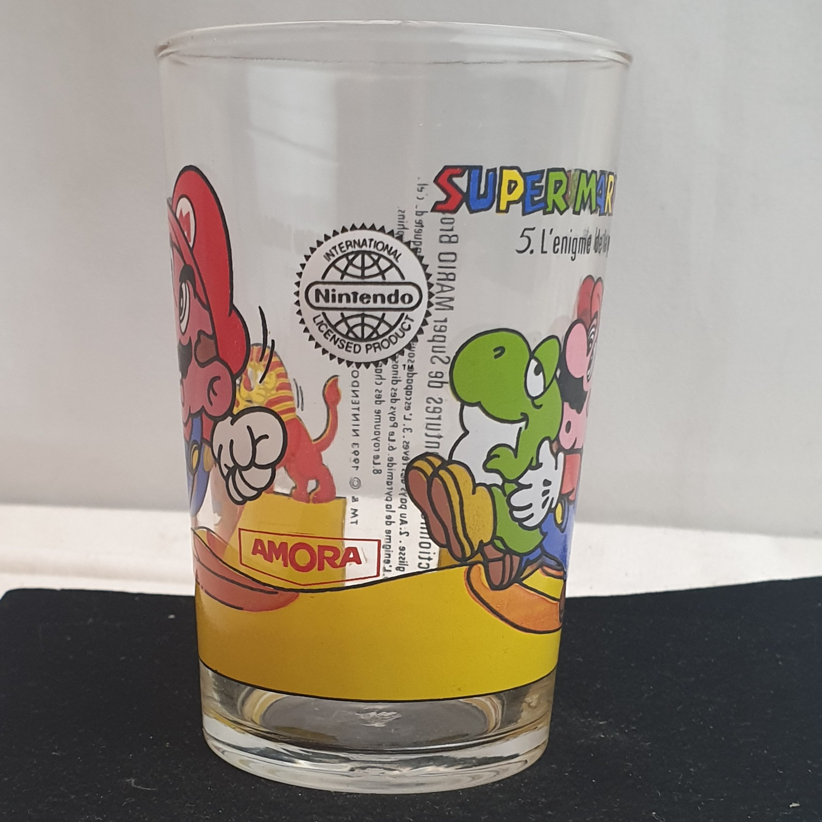 verre à moutarde vintage Super Mario World 1993 - Amora Nintendo ...