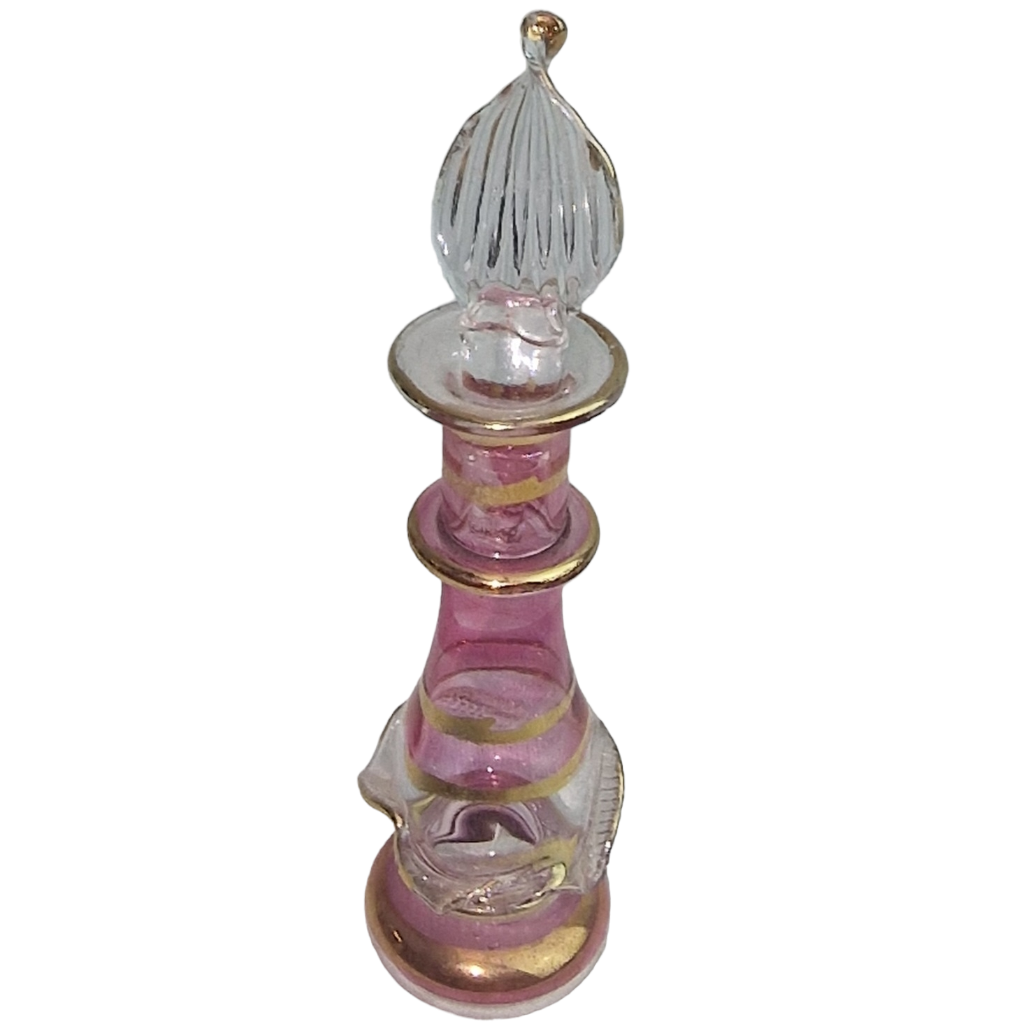 🏠 Petit Flacon de parfum en verre soufflé & travaillé "9cm de haut ...