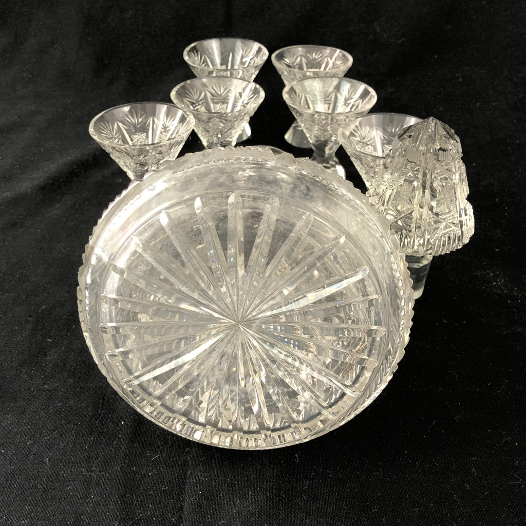 Service à cognac et 6 verres - Label Emmaüs