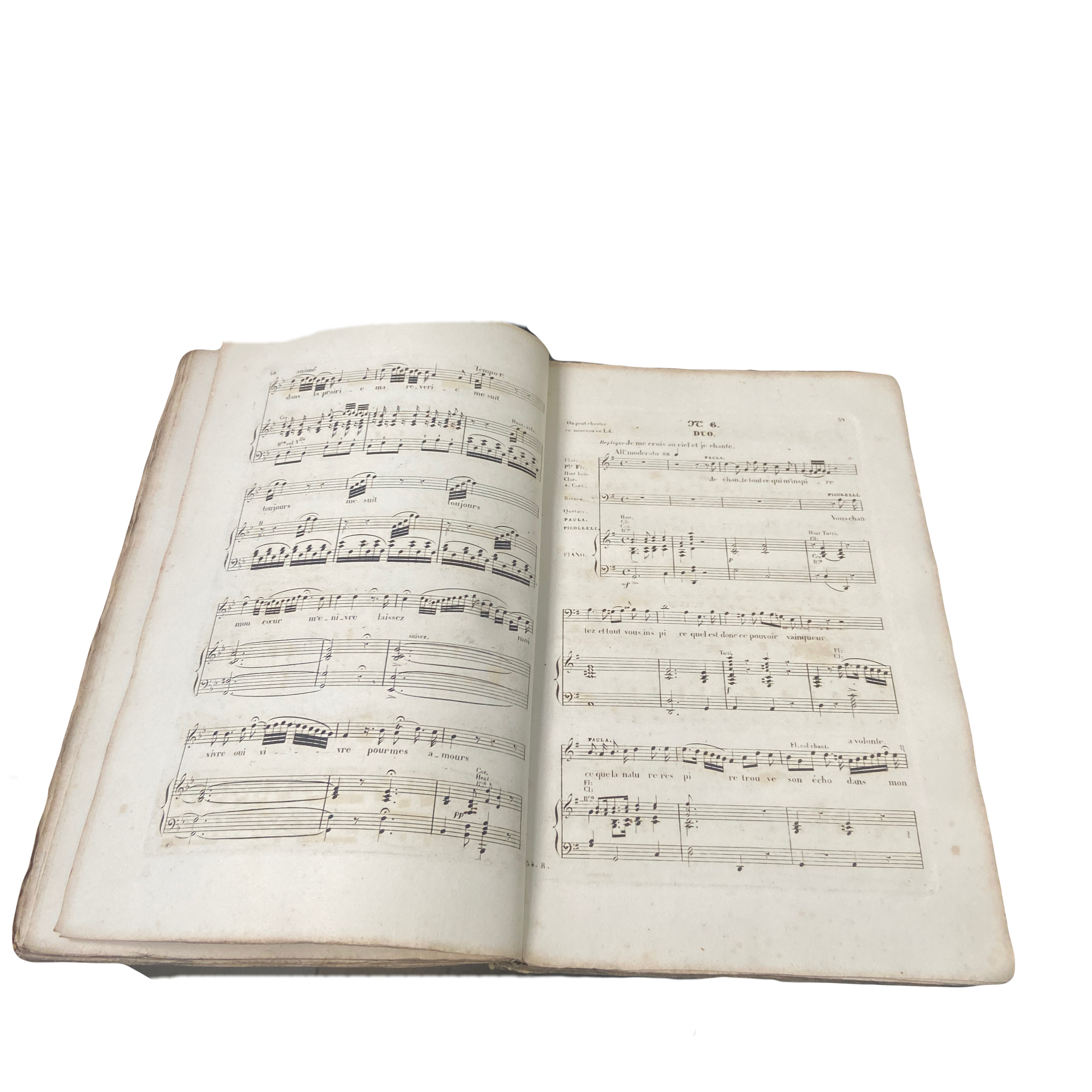 Partition Ancienne pour Piano et Chant "Le Maestro ou La Renommée" de J ...