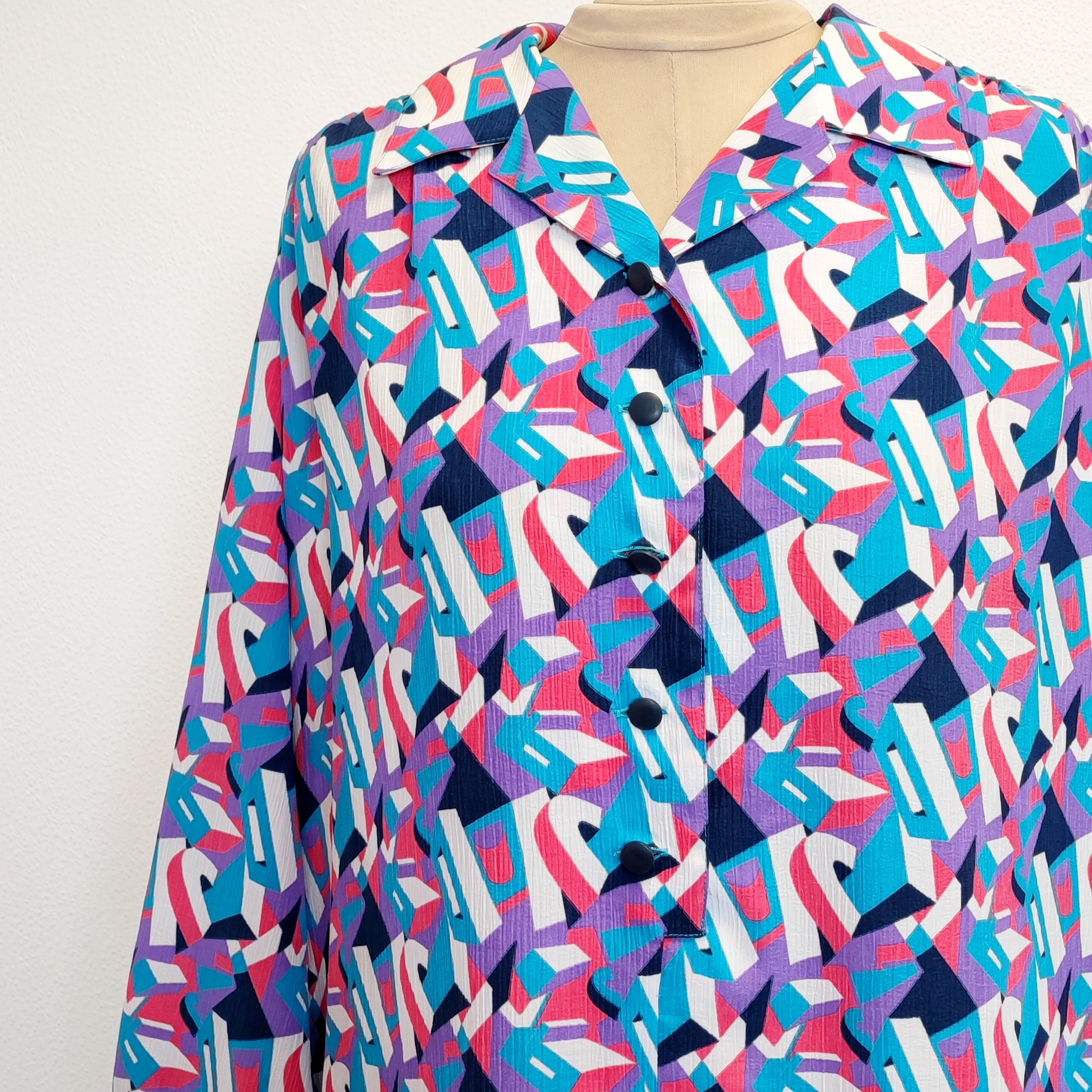 Robe vintage à imprimé géométrique "Marcelle Griffon" - 50 - Femme ...